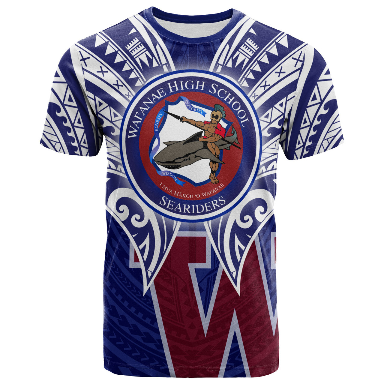 Hawaii Custom Personalised T Shirt Waianae High School Hawaiian Patterns