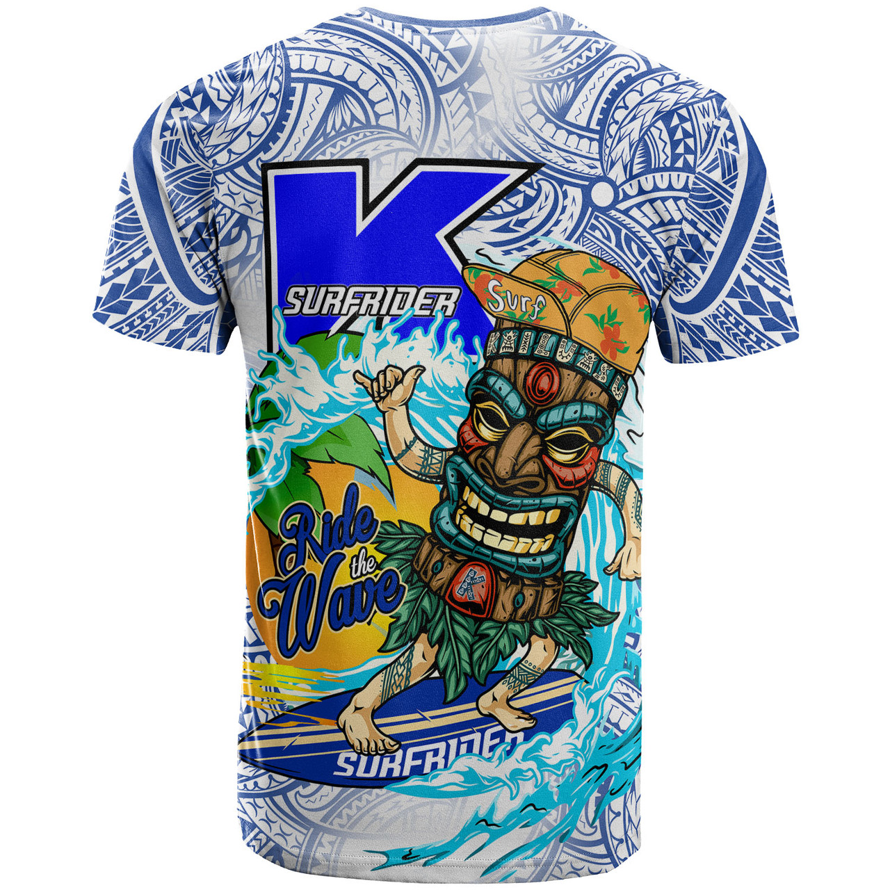 Hawaii Polynesian Custom Personalised T Shirt Kailua High School Tiki