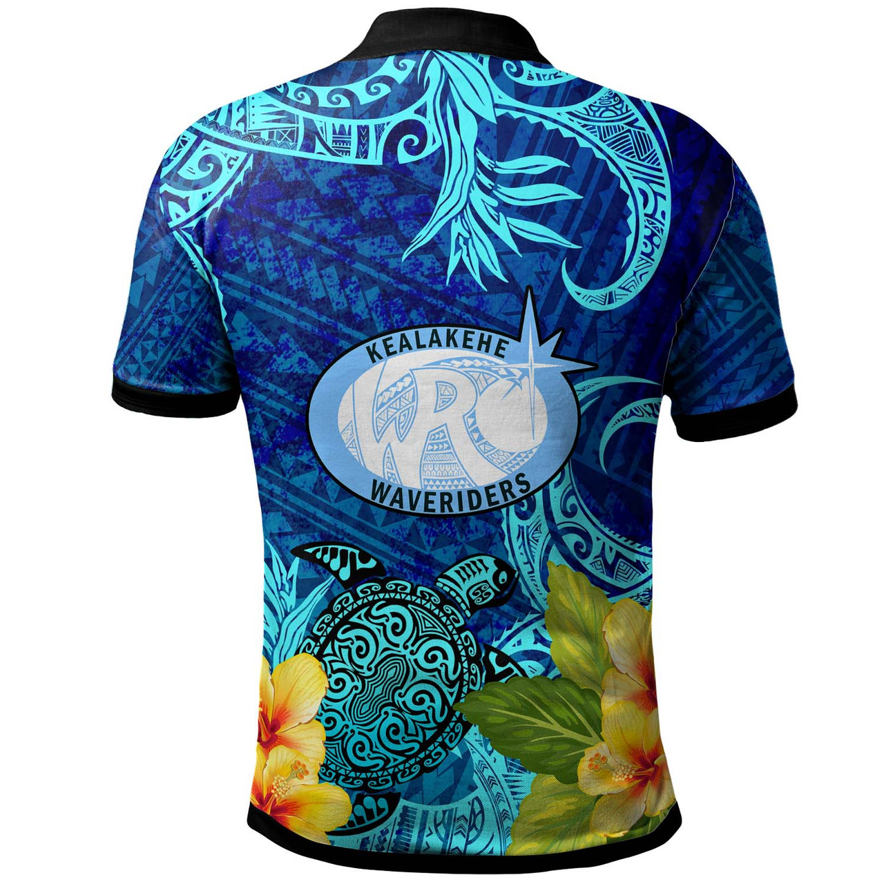 Hawaii Custom Polo Shirt Kealakehe High School With Polynesian