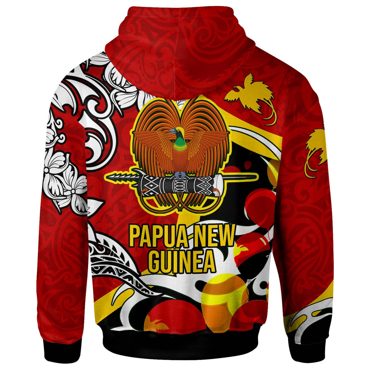Papua New Guinea Hoodie Custom Coat Of Arms Png With Polynesian