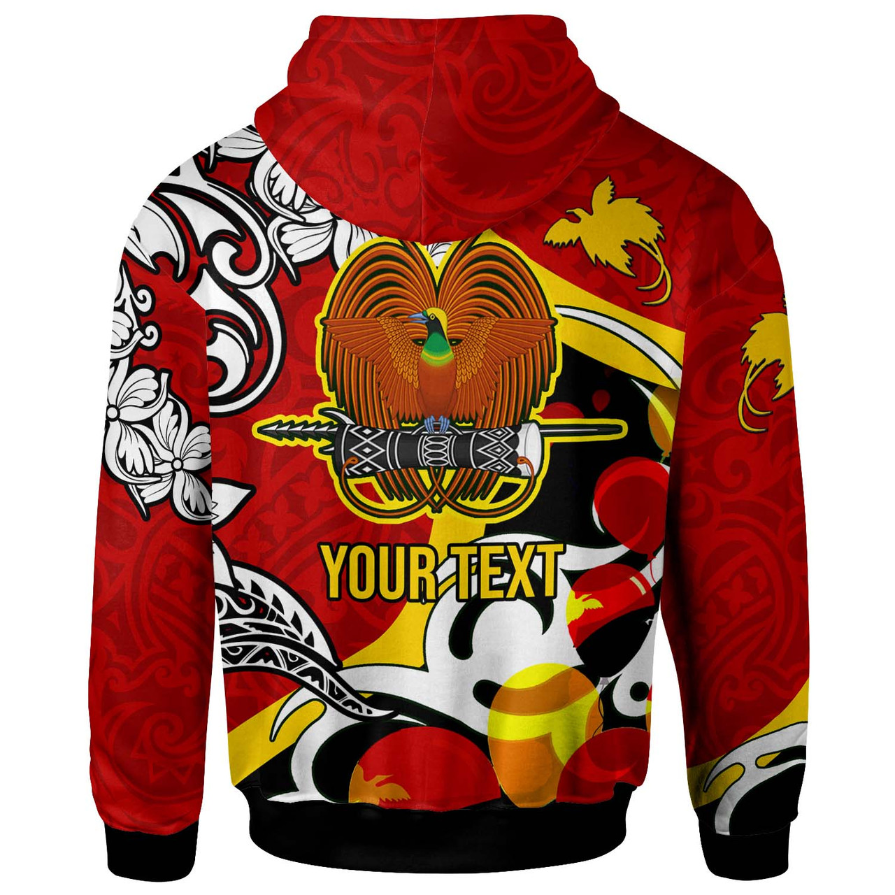 Papua New Guinea Hoodie Custom Coat Of Arms Png With Polynesian