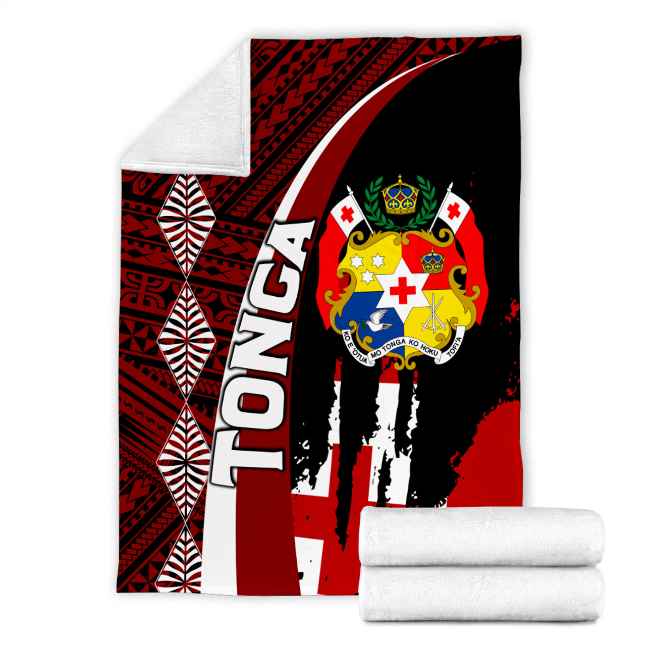 Tonga Premium Blanket Coat Of Arms Tapa Tonga Patterns