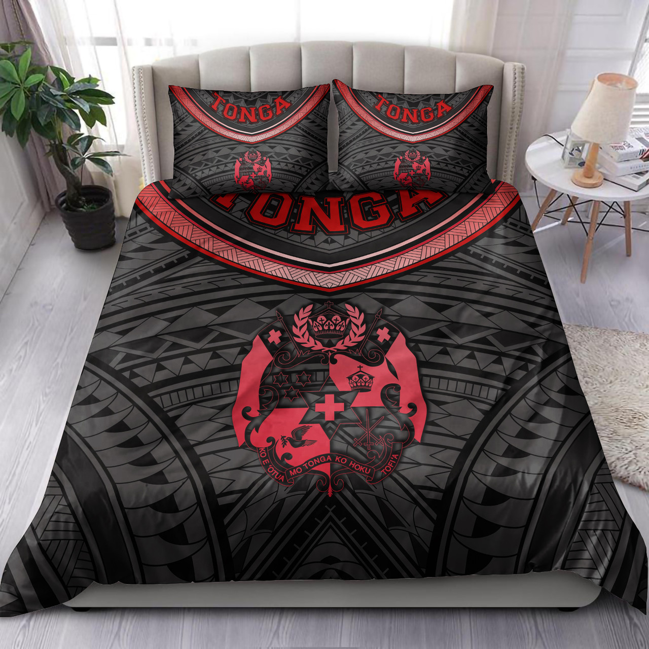 Tonga Bedding Set Tonga Polynesian Tribal