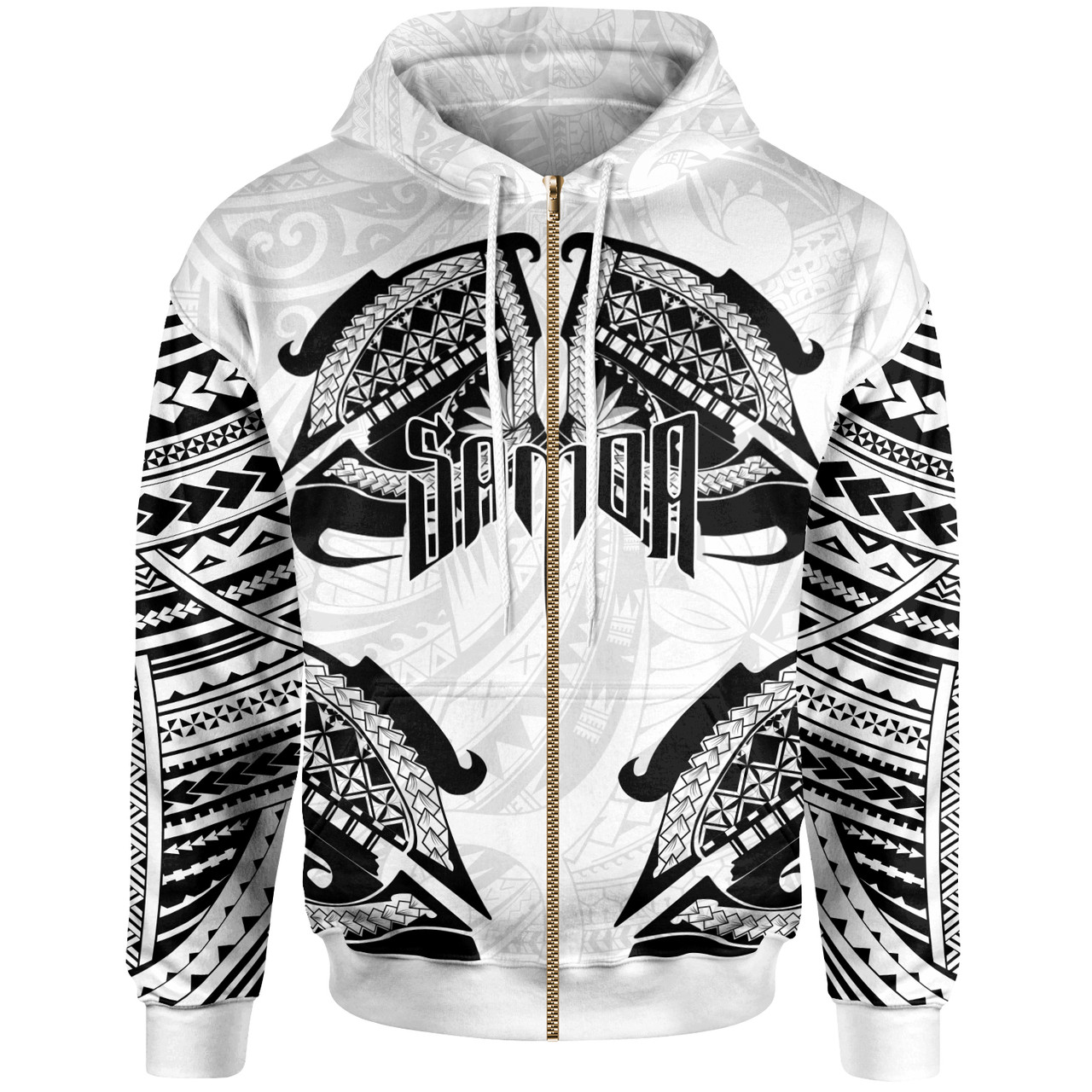 Samoa Hoodie Samoan Pride Polynesian Tattoo Pattern