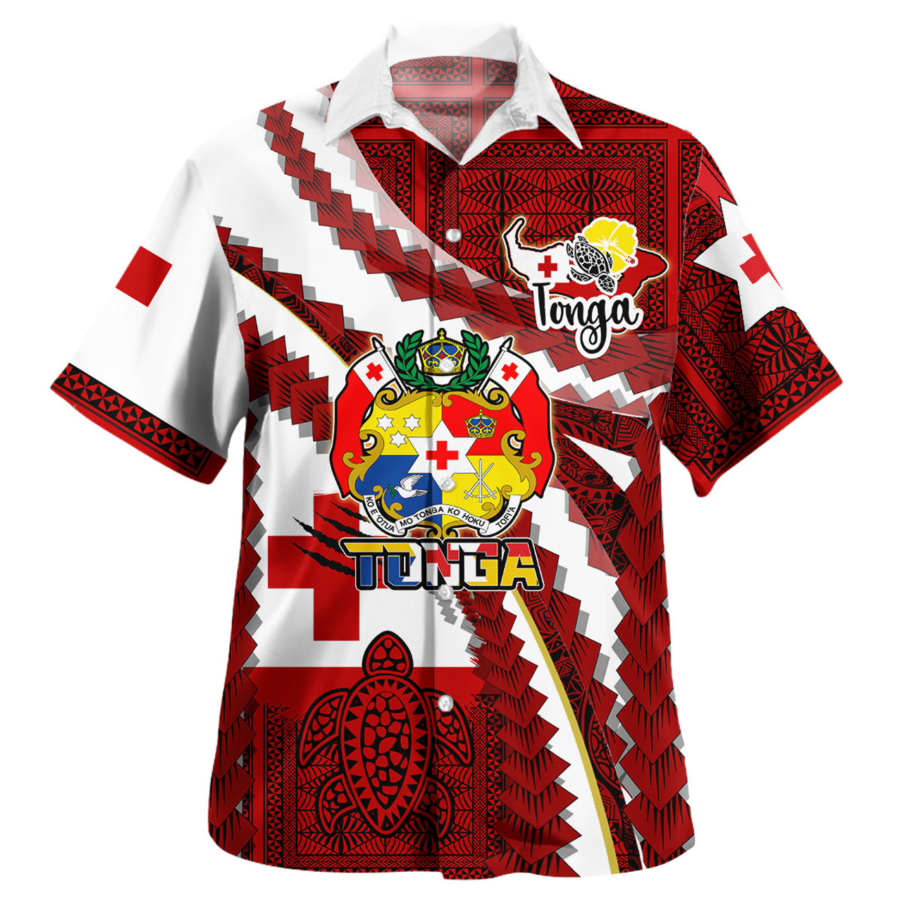 Tonga Hawaiian Shirt Custom Proud To Be Tongan Polynesian Patterns