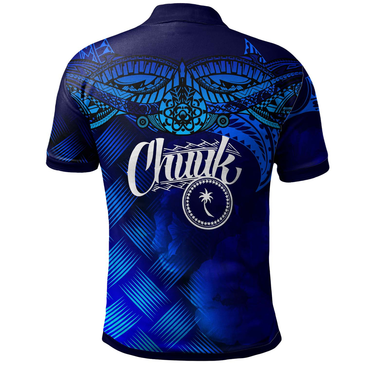 Chuuk Polynesian Polo Shirt Lauhala Coat Of Arms