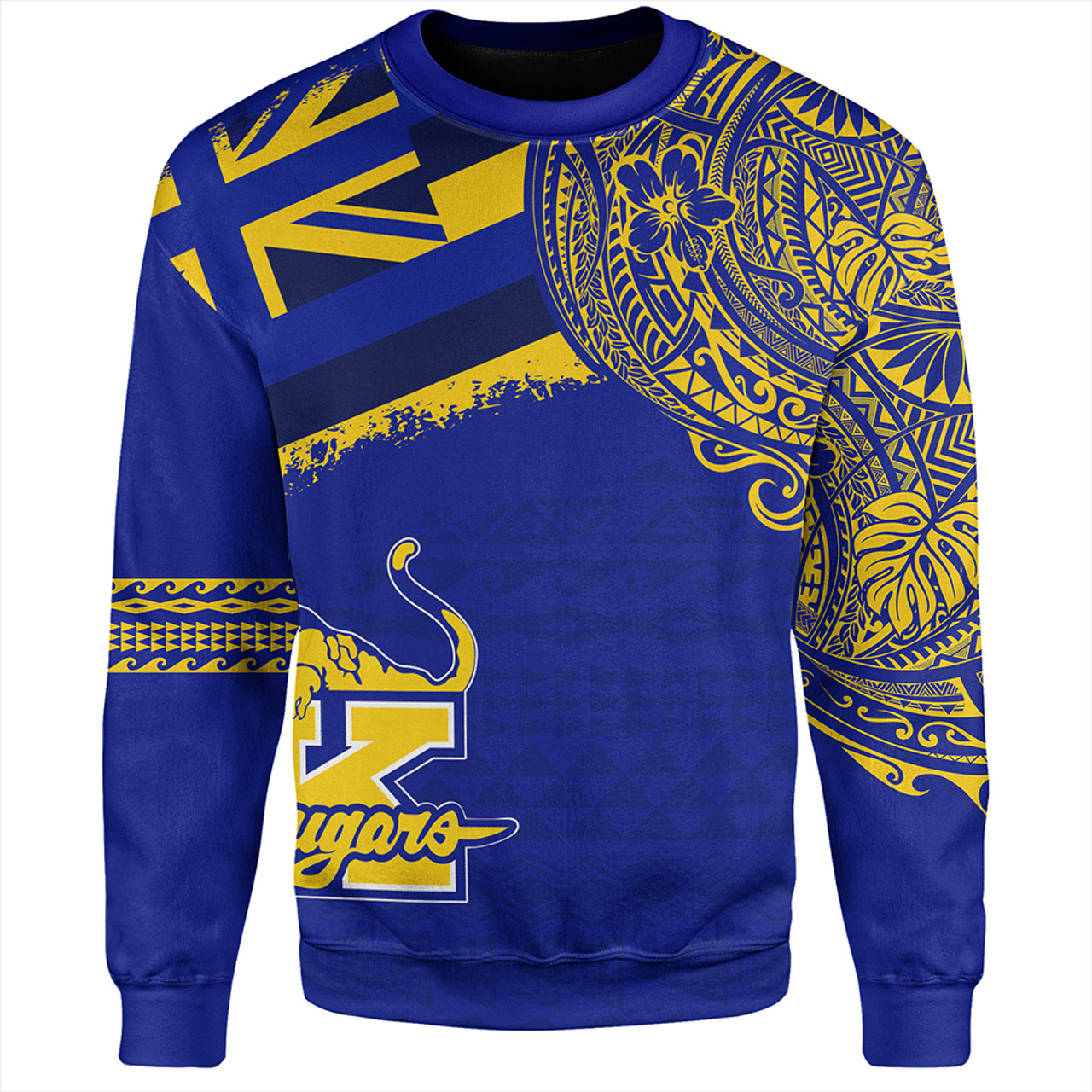 Hawaii Sweatshirt Henry J Kaiser High School Flag With Crest Style