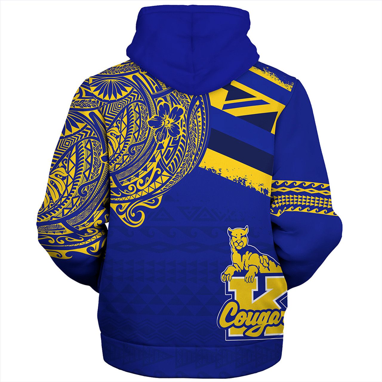Hawaii Sherpa Hoodie Henry J Kaiser High School Flag With Crest Style