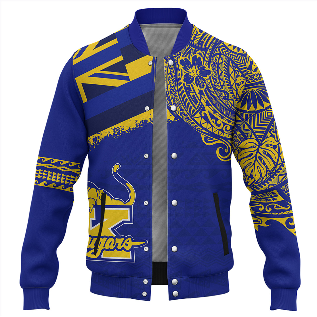 Hawaii Baseball Jacket Henry J Kaiser High School Flag With Crest Style