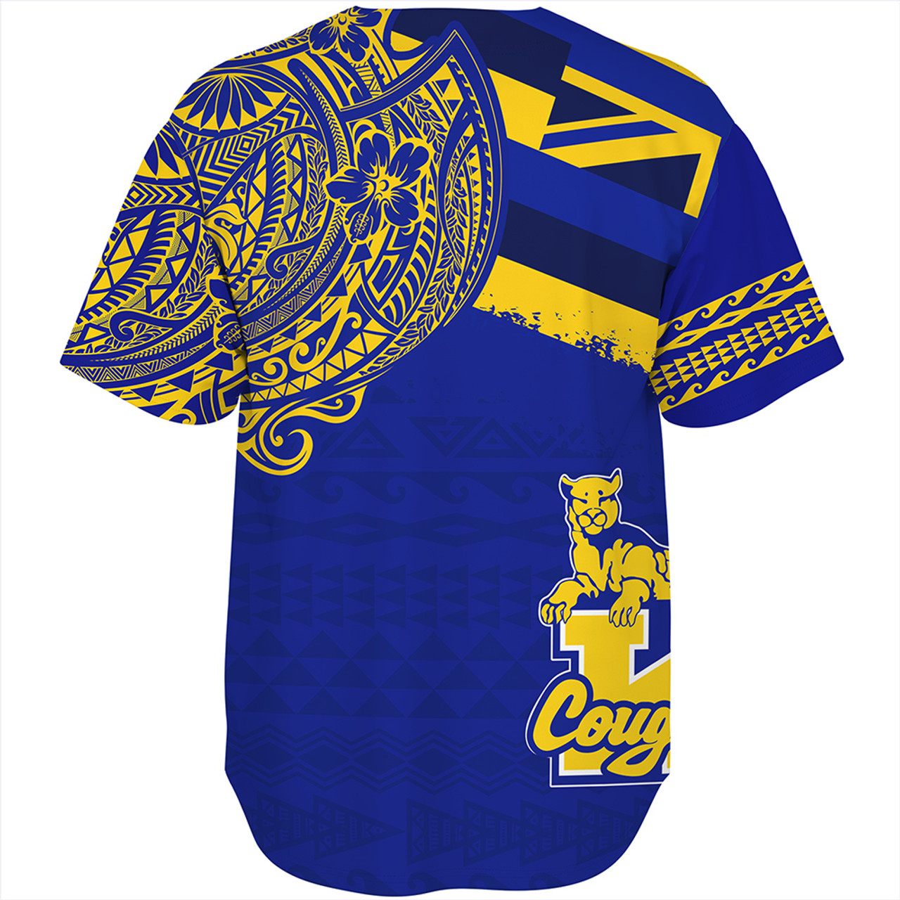 Hawaii Baseball Shirt Henry J Kaiser High School Flag With Crest Style