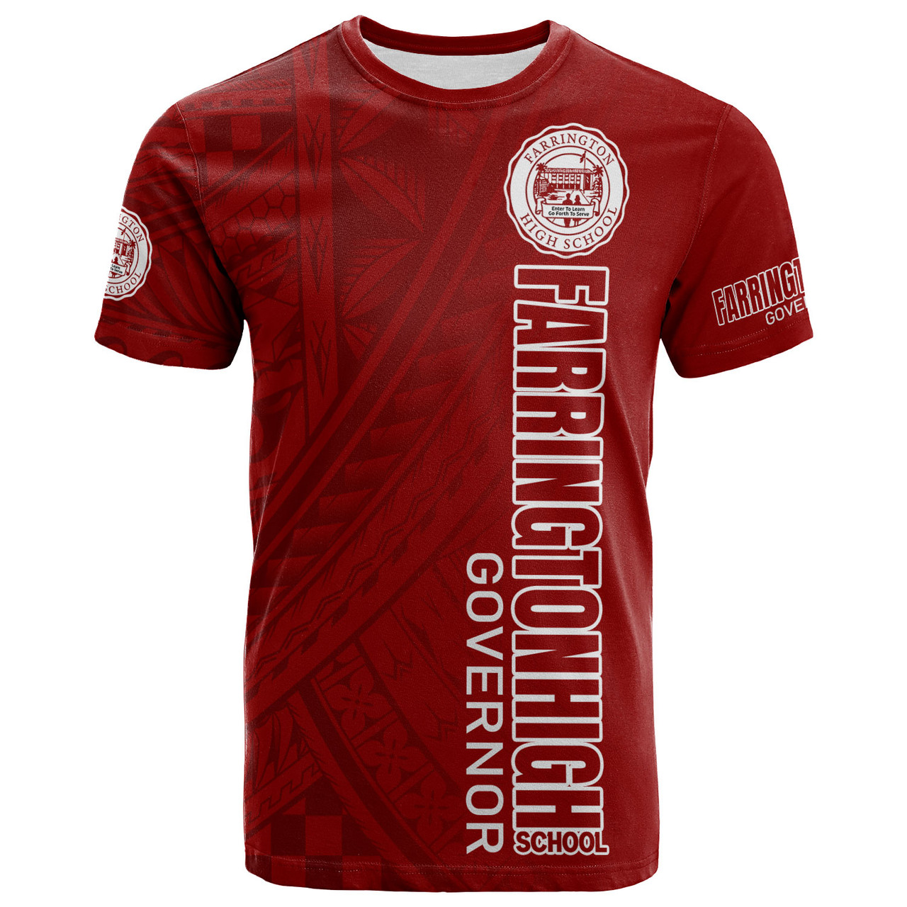 Hawaii Farrington High School T Shirt Custom Governor Hawaii Patterns