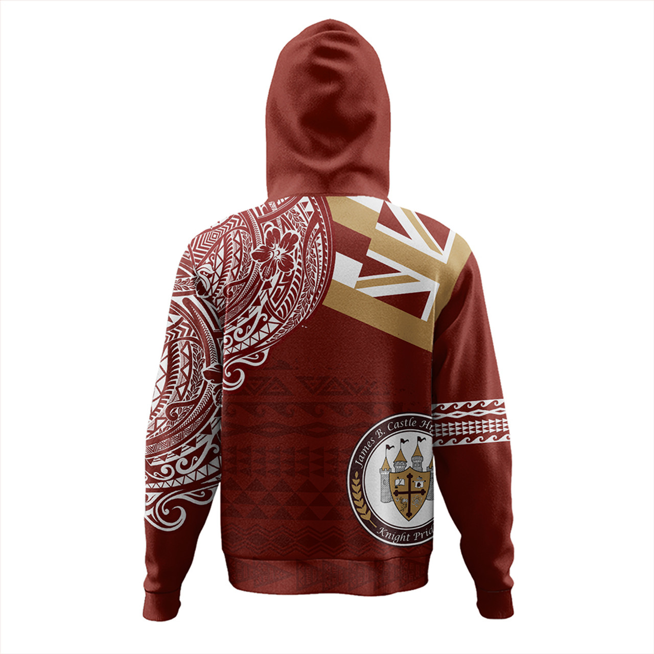 Hawaii Hoodie James B Castle High School With Crest Style