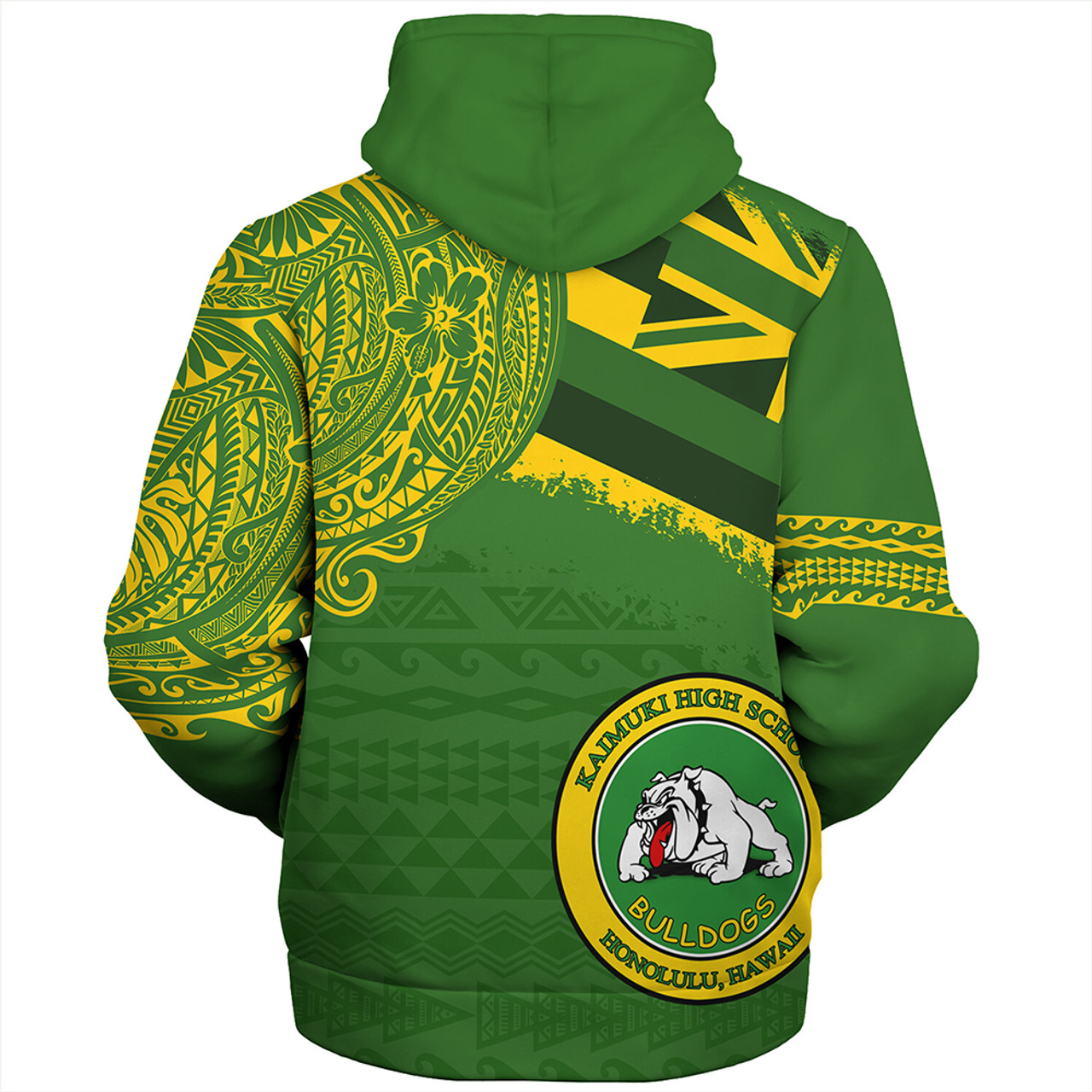 Hawaii Sherpa Hoodie Kaimuki High School With Crest Style
