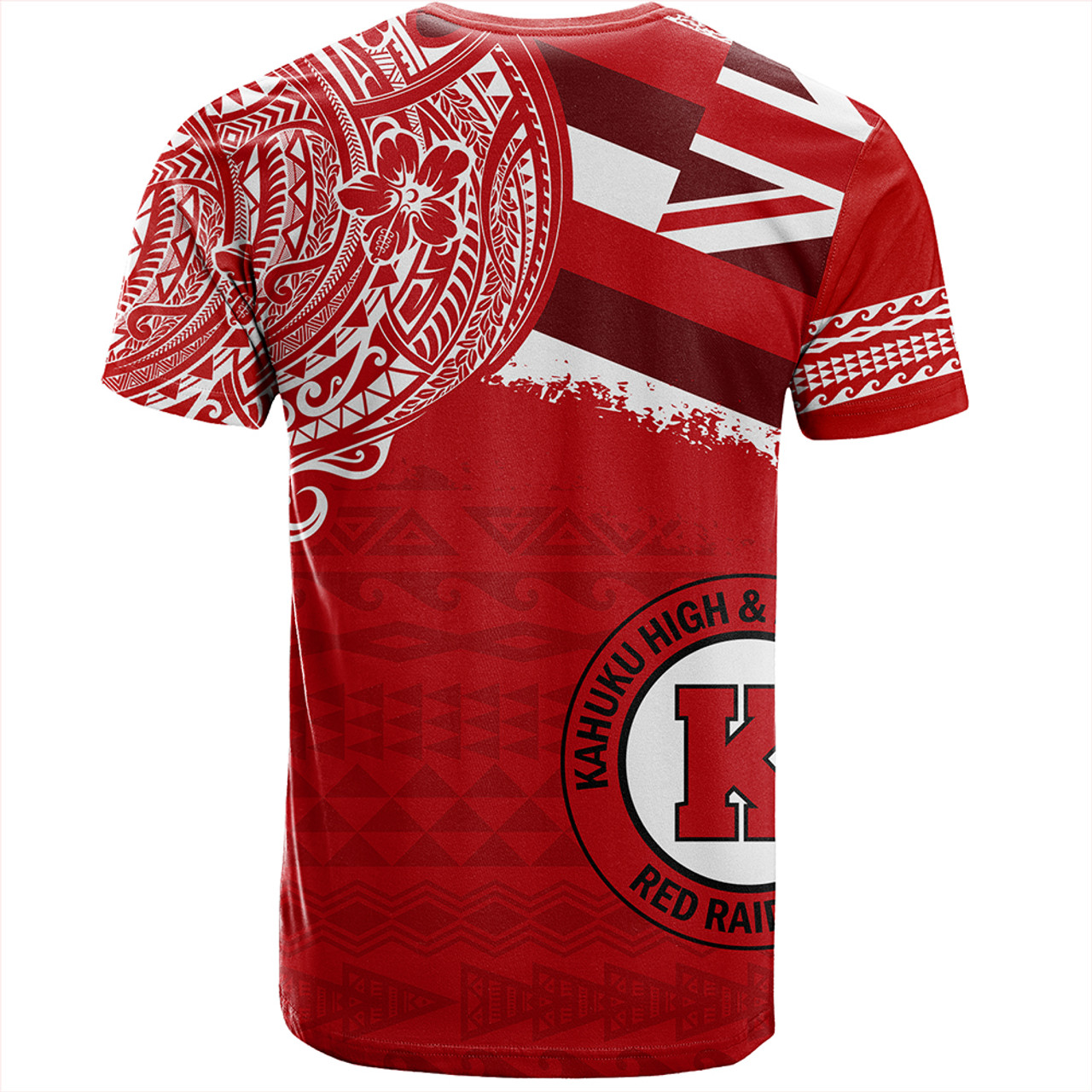 Hawaii T Shirt Kahuku High And Intermediate School With Crest Style