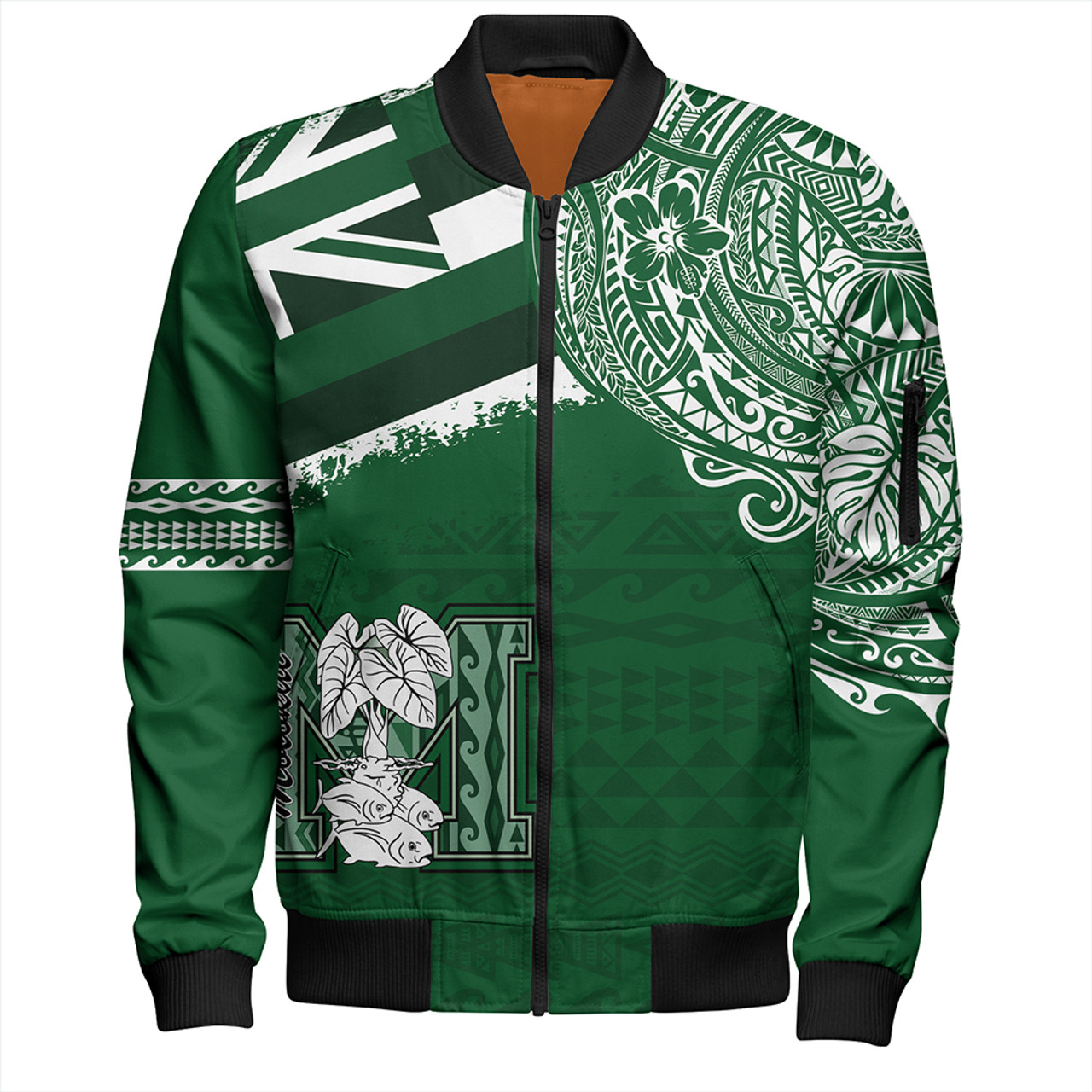 Hawaii Bomber Jacket Molokaʻi High School With Crest Style
