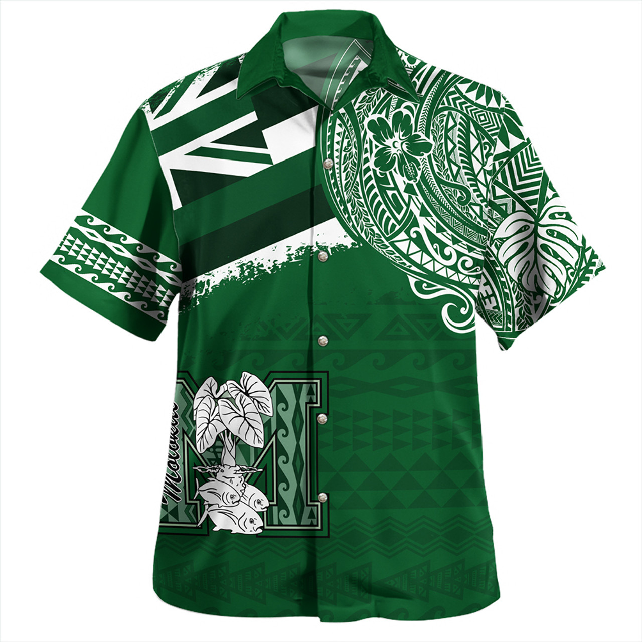 Hawaii Hawaiian Shirt MolokaÊi High School With Crest Style