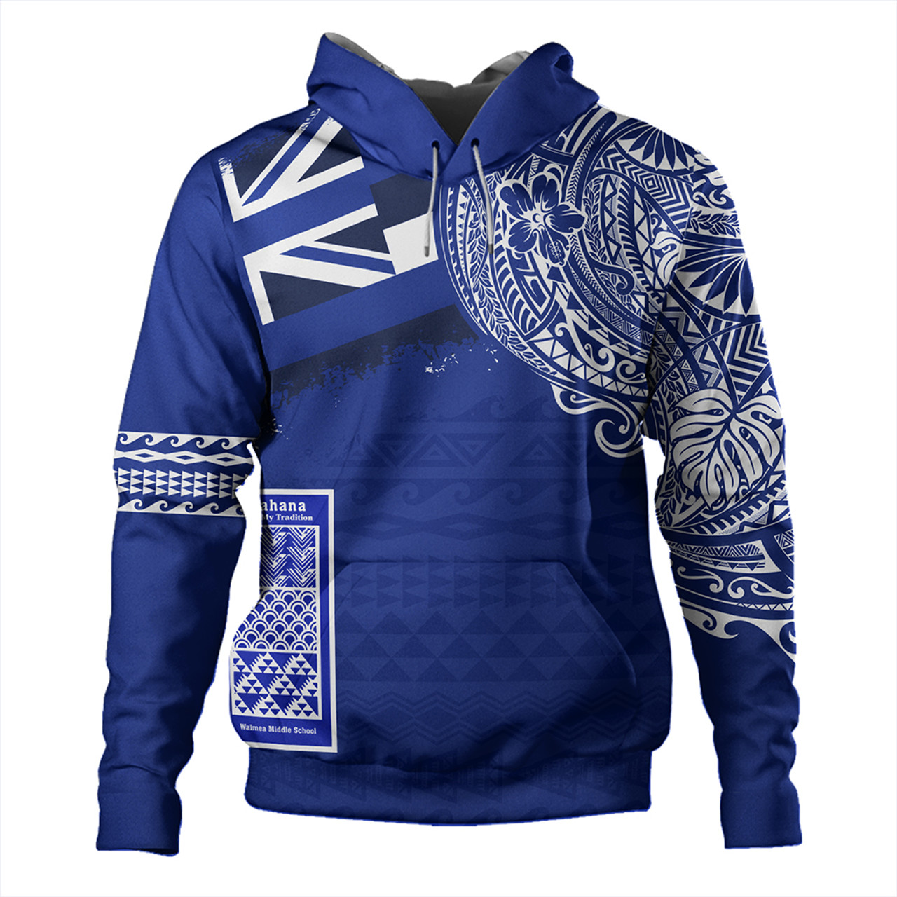 Hawaii Hoodie Waimea Middle Public Conversion Charter School With Crest
