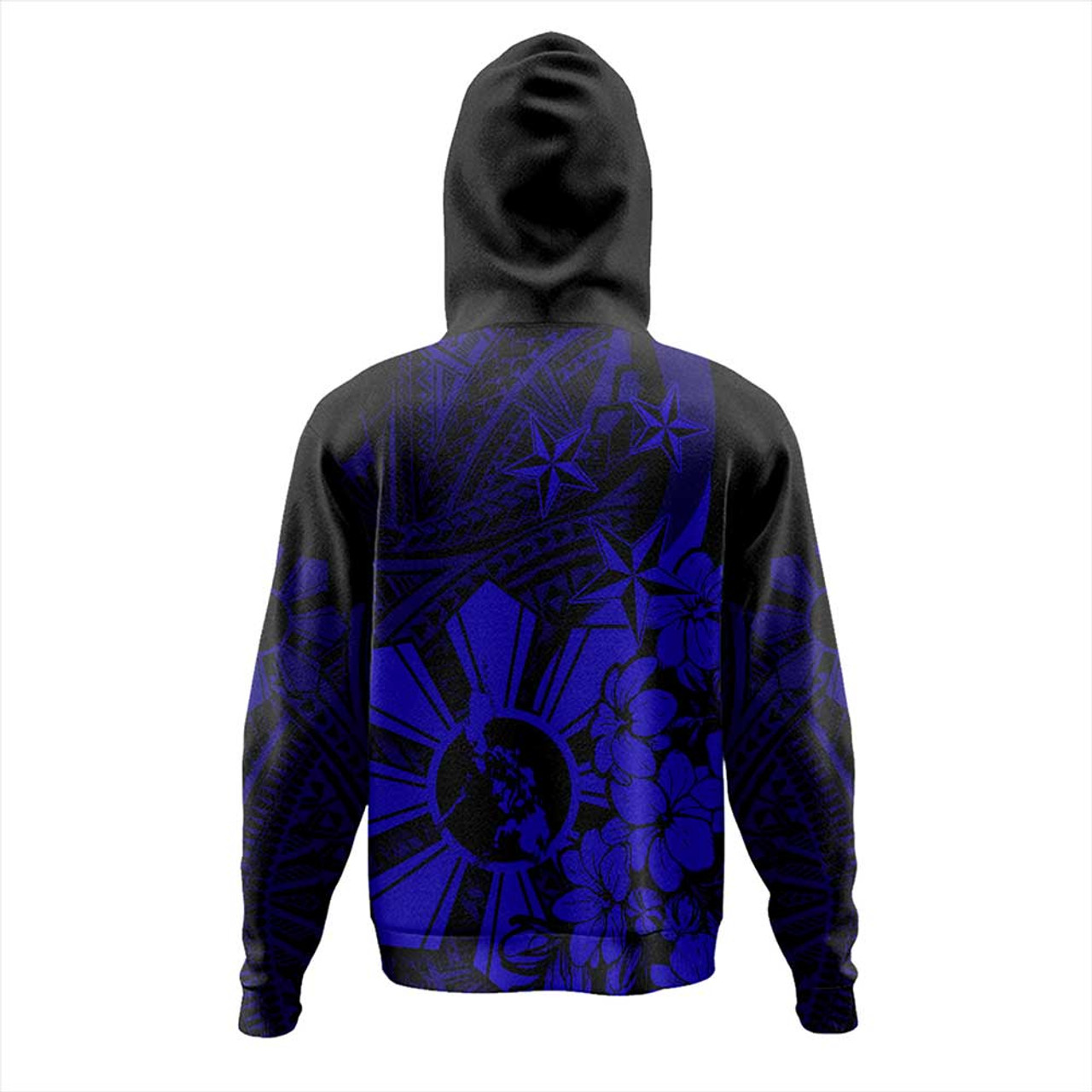 Philippines Hoodie Polynesian Pattern Filipino Sampaguita