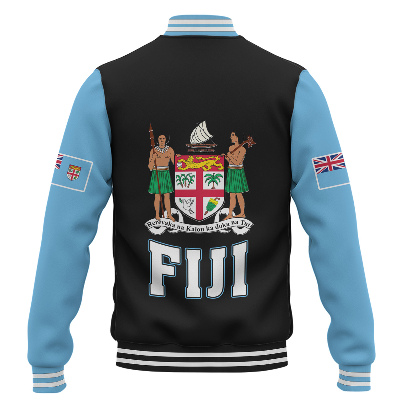 Fiji Fiji Baseball Jacket Melanesian Letters Style