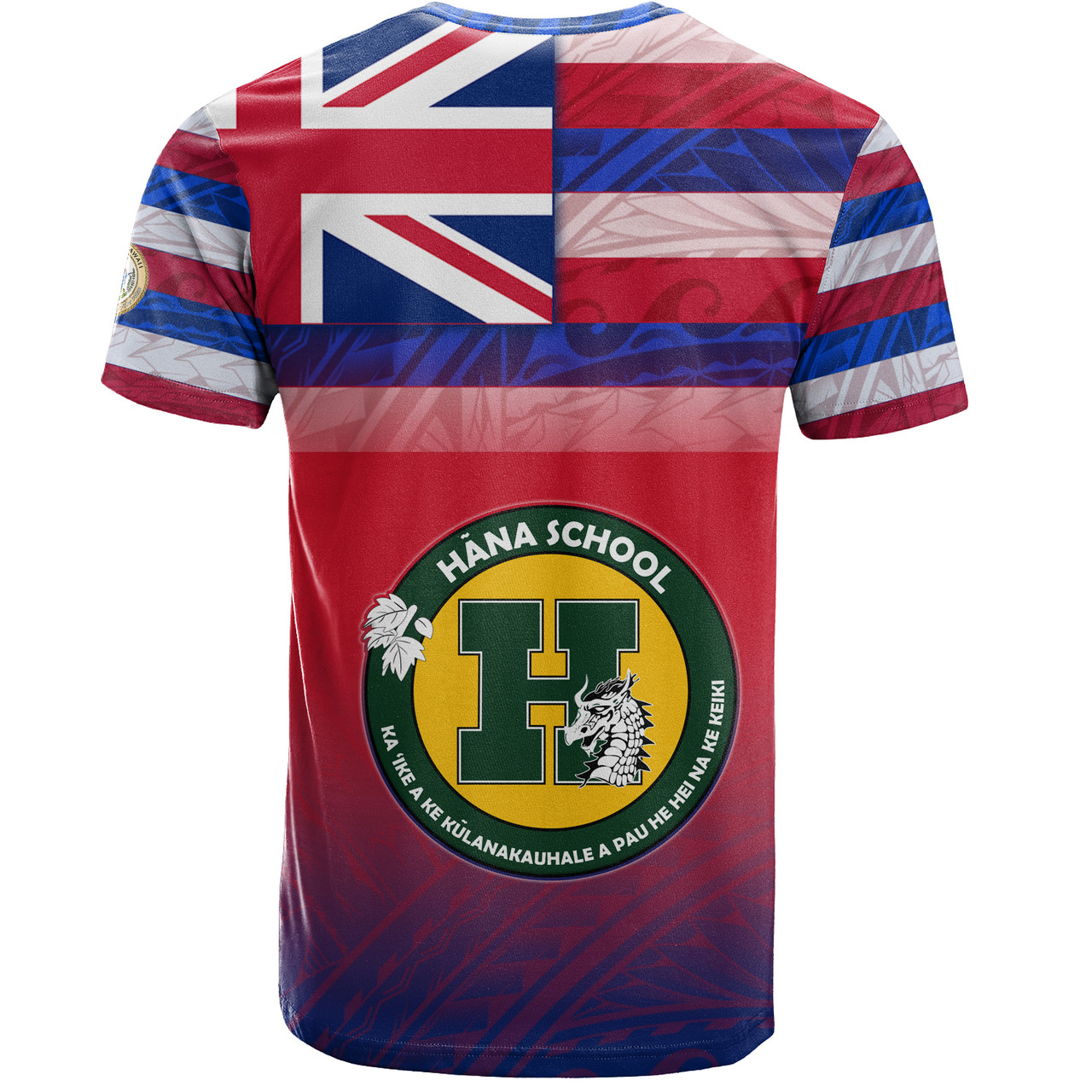 Hawaii Hana High And Elementary School T Shirt Flag Color With