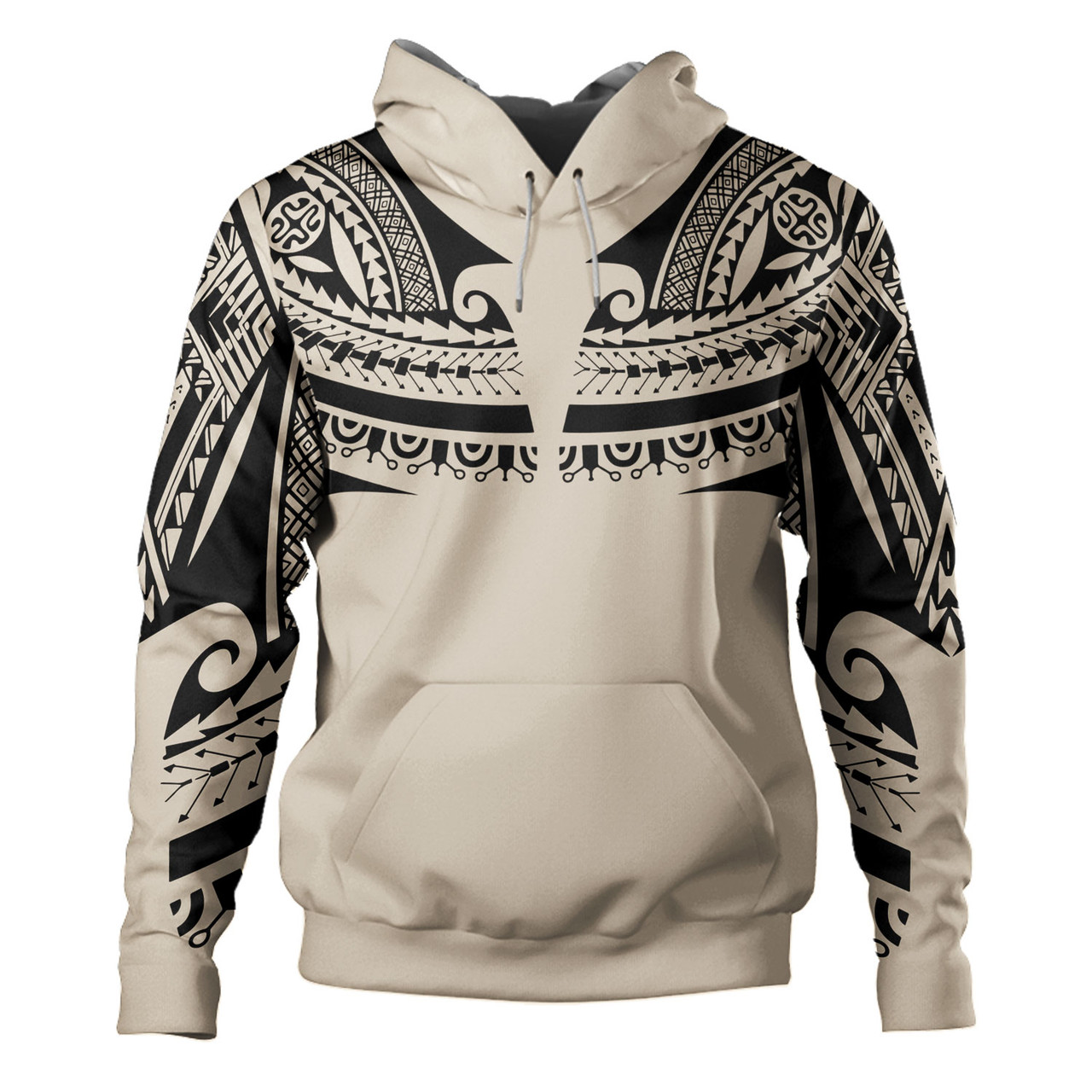 Polynesian Custom Personalised Hoodie Polynesian Tattoo Style