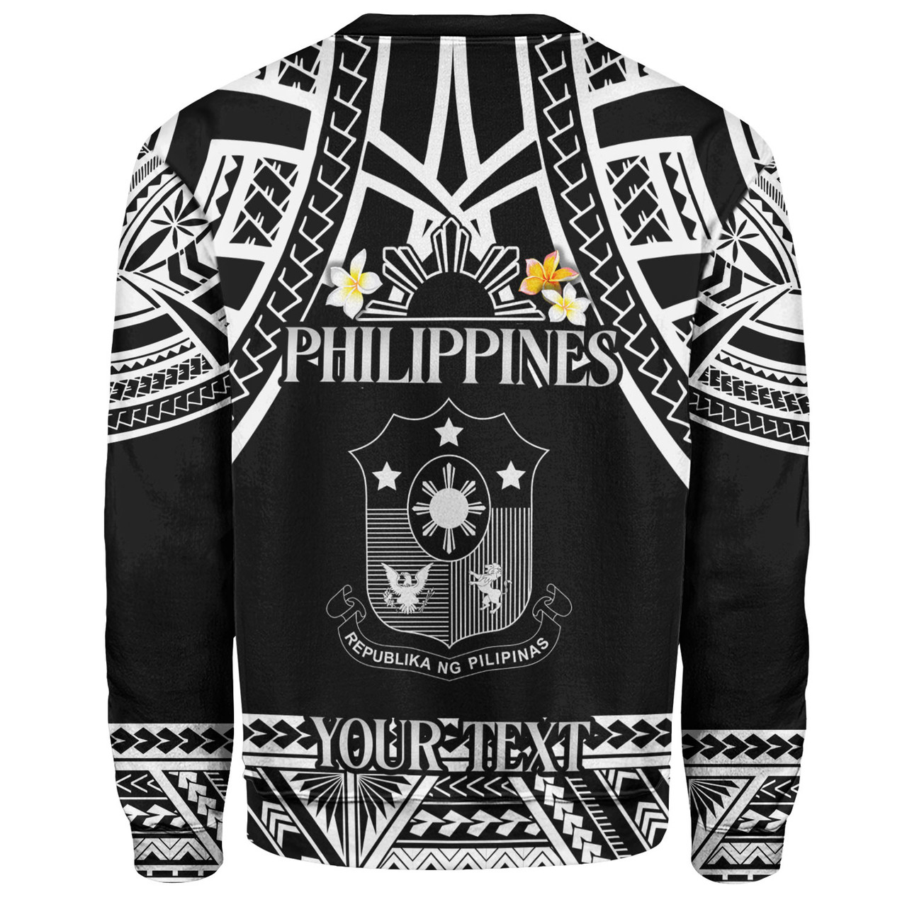 Philippines Filipinos Custom Personalised Sweatshirt Filipinos Plumeria