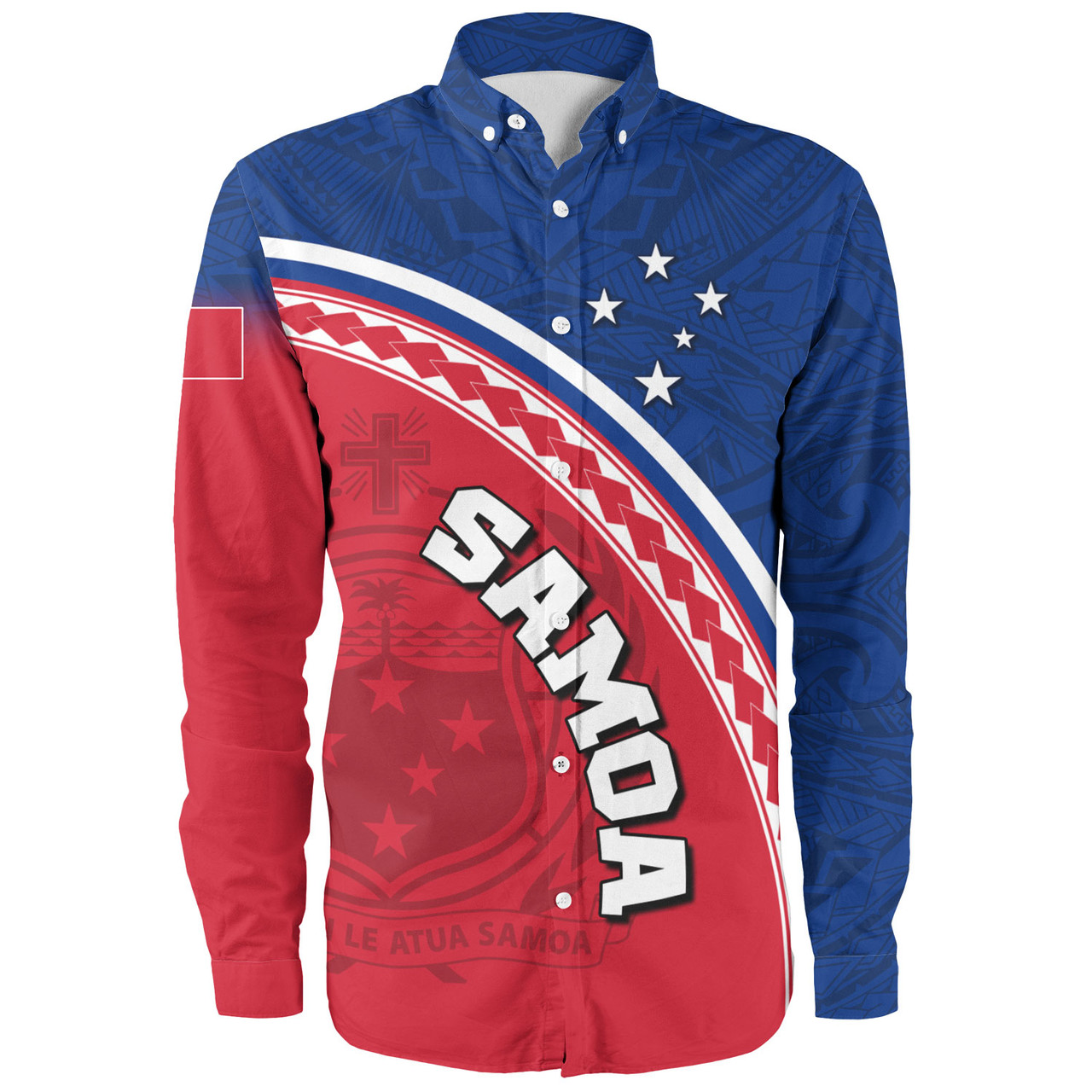 Samoa Custom Personalised Long Sleeve Shirt Polynesian Tribal Patterns