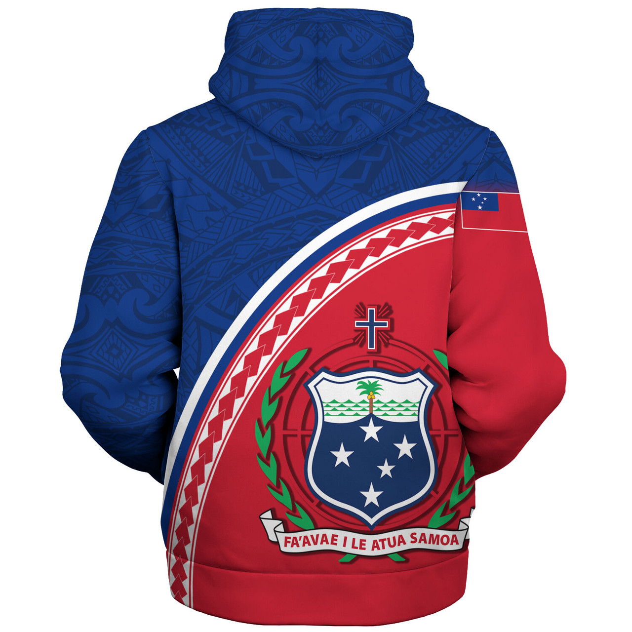 Samoa Custom Personalised Sherpa Hoodie Polynesian Tribal Patterns