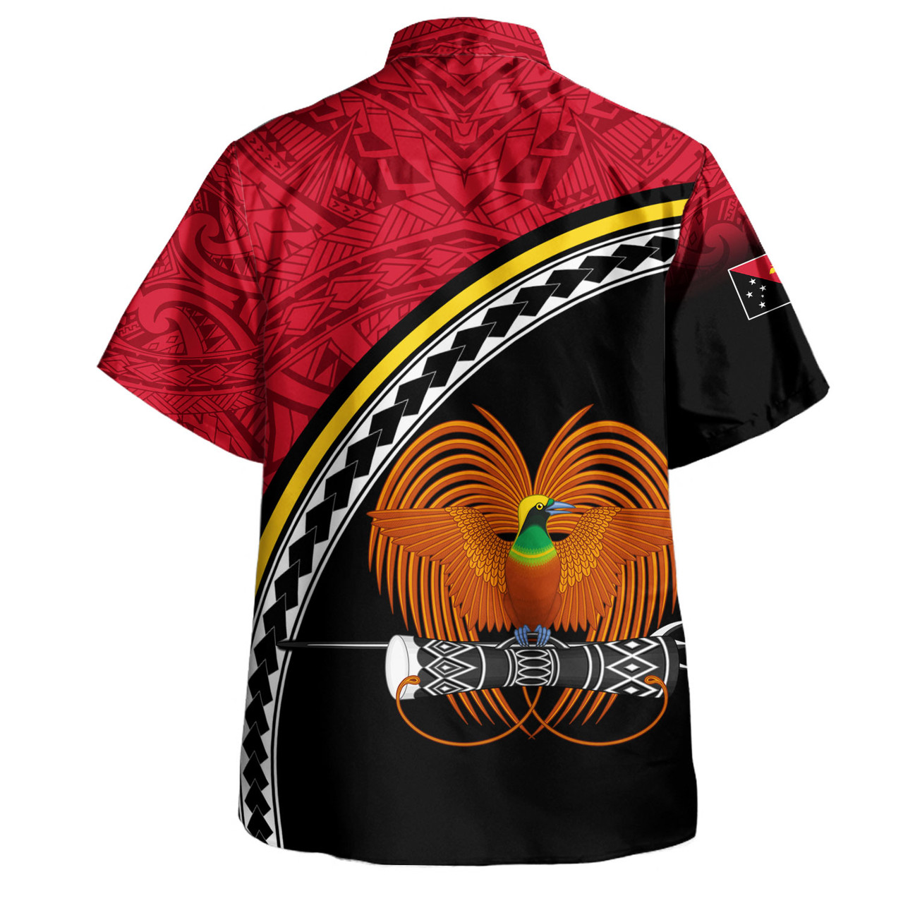 Papua New Guinea Custom Personalised Hawaiian Shirt Polynesian Tribal