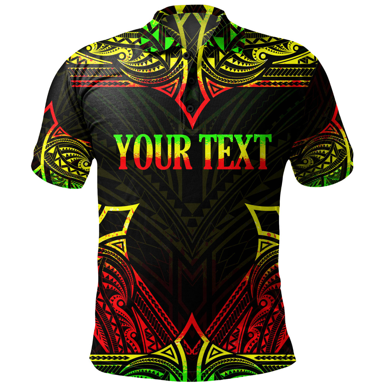 Tonga Custom Personalised Polo Shirt Coat Of Arms With Patterns Reggae