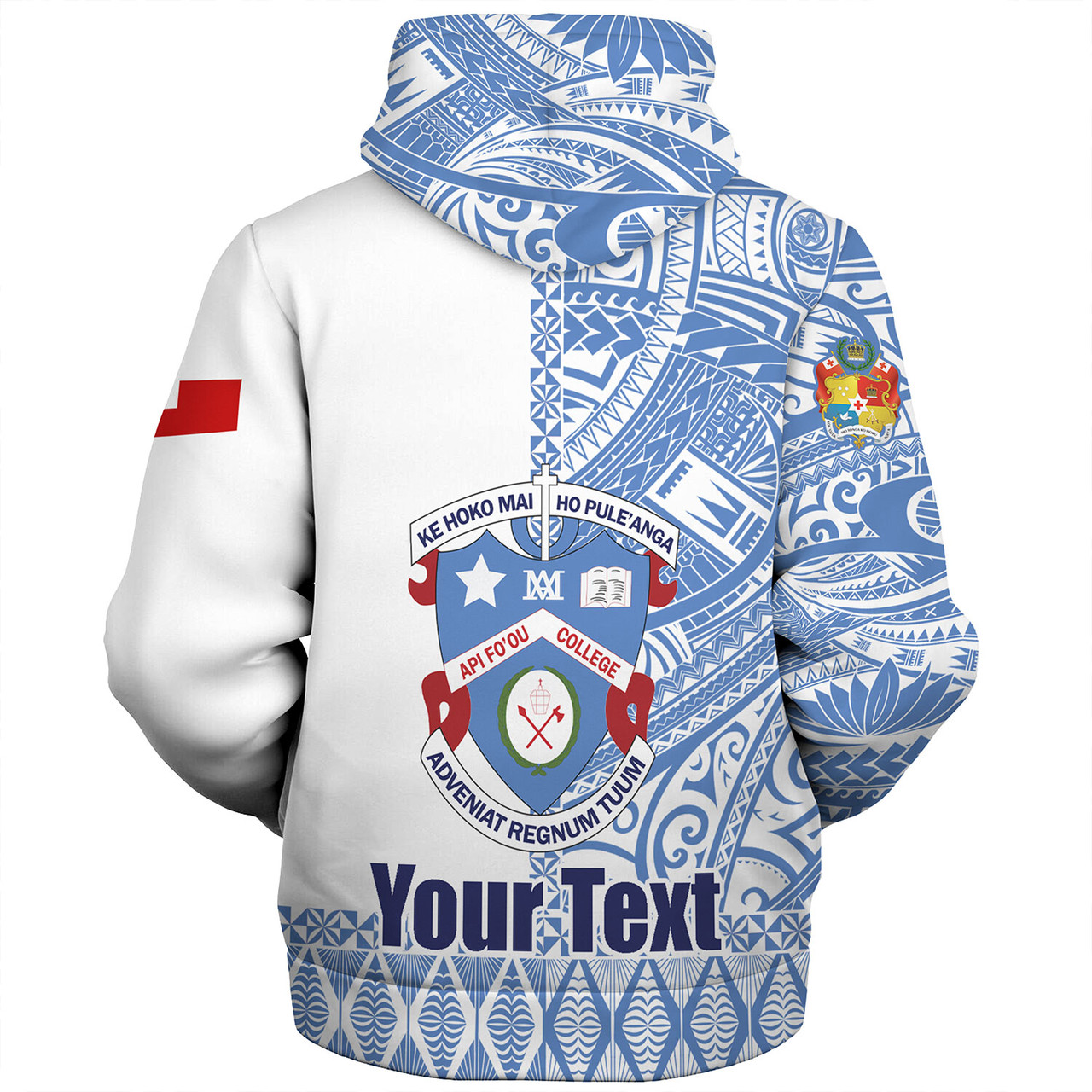 Tonga Custom Personalised Sherpa Hoodie Apifoou College Simple Ngatu