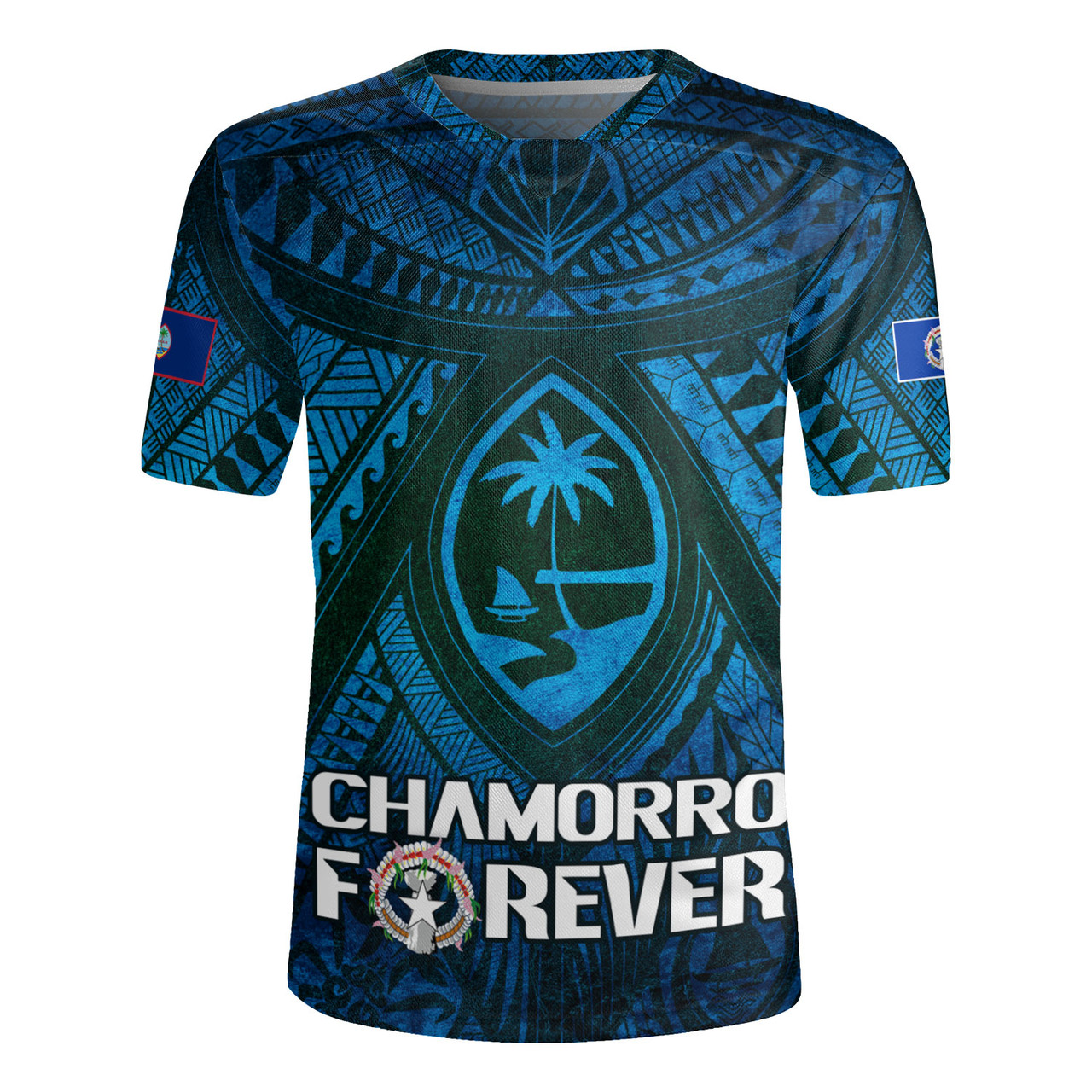 Guam Custom Personalised Rugby Jersey Mariana Islands Chamorro Forever