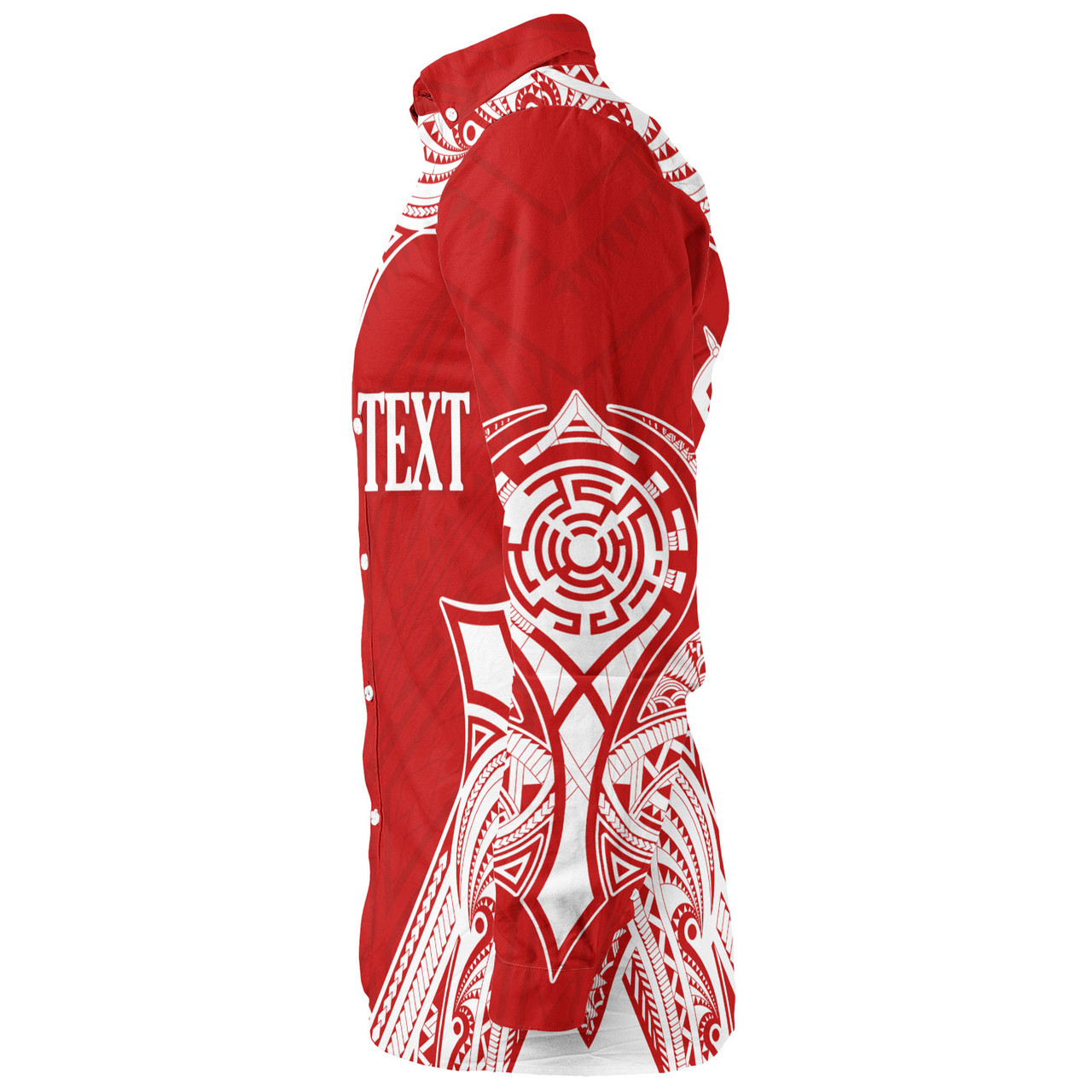 Tonga Long Sleeve Shirt Custom Coat Of Arms With Patterns Flag Color