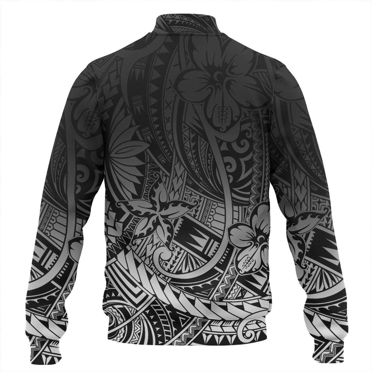 Polynesian Pattern Design With Ethnic And Floral Baseball Jacket