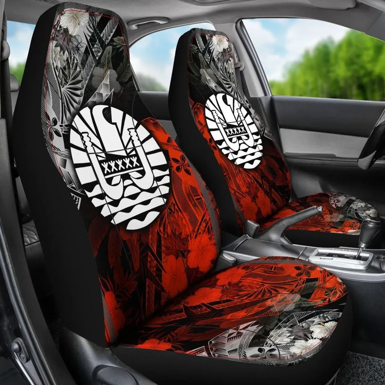 Tahiti Polynesian Car Seat Covers Vintage Polynesian Turtle