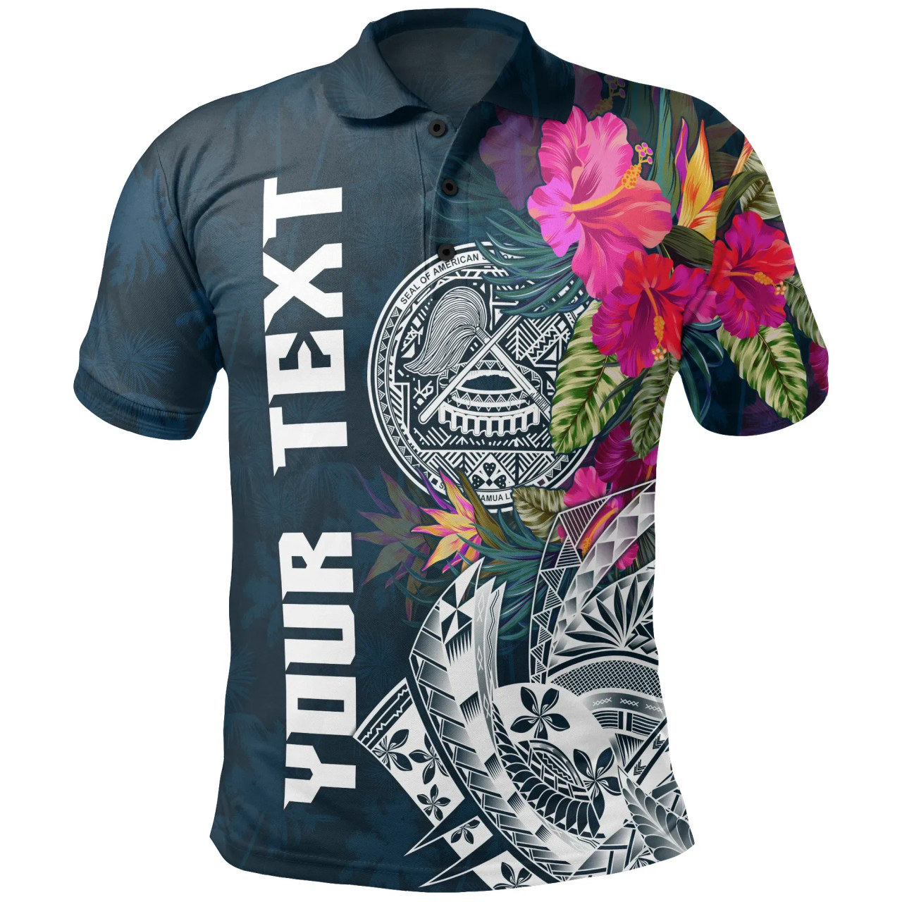 American Samoa Custom Personalised Polo Summer Vibes