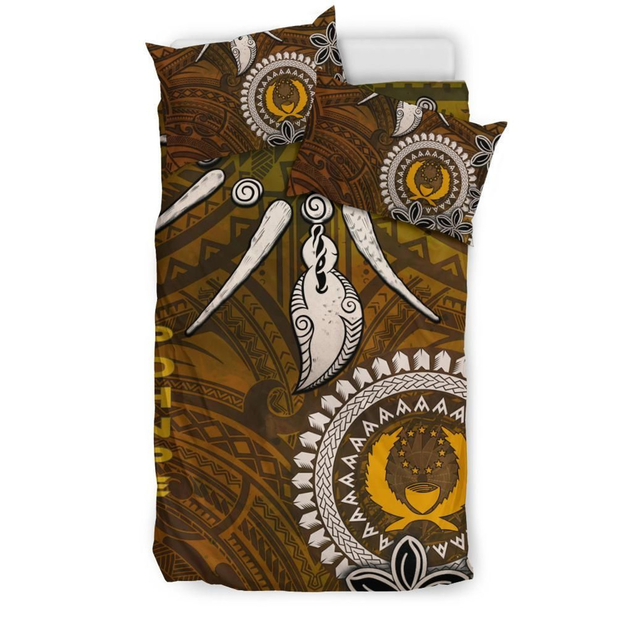 Pohnpei Bedding Set Polynesian Boar Tusk