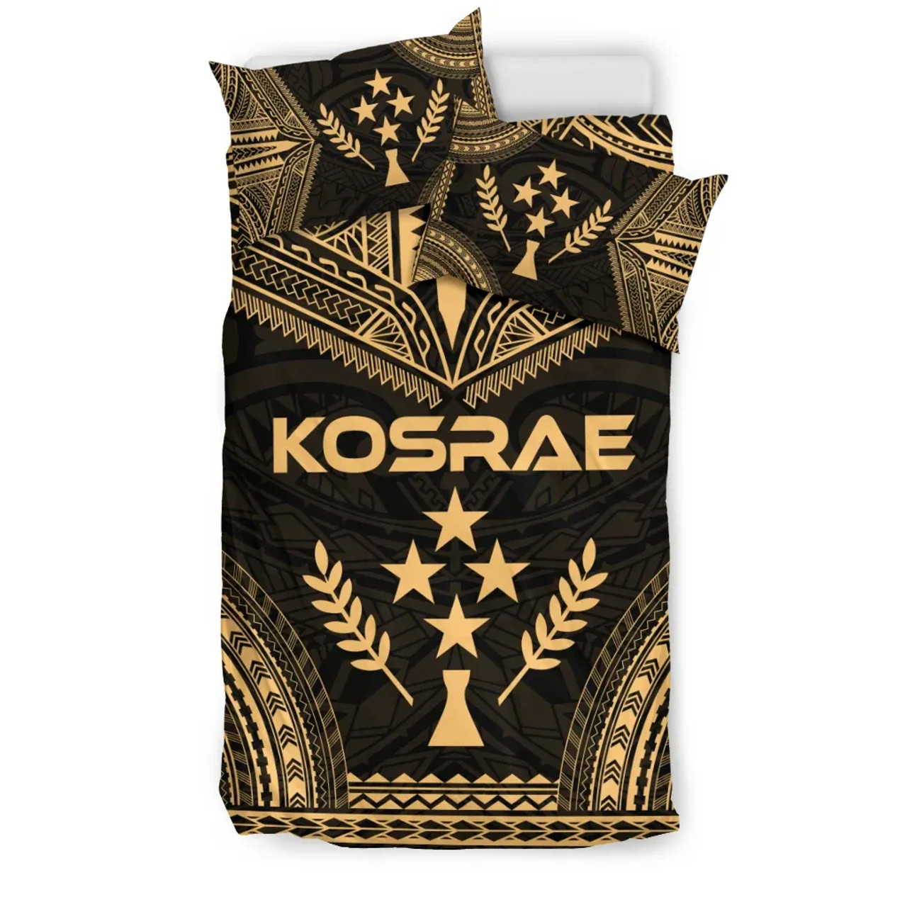 Kosrae Polynesian Chief Duvet Cover Set Gold Version