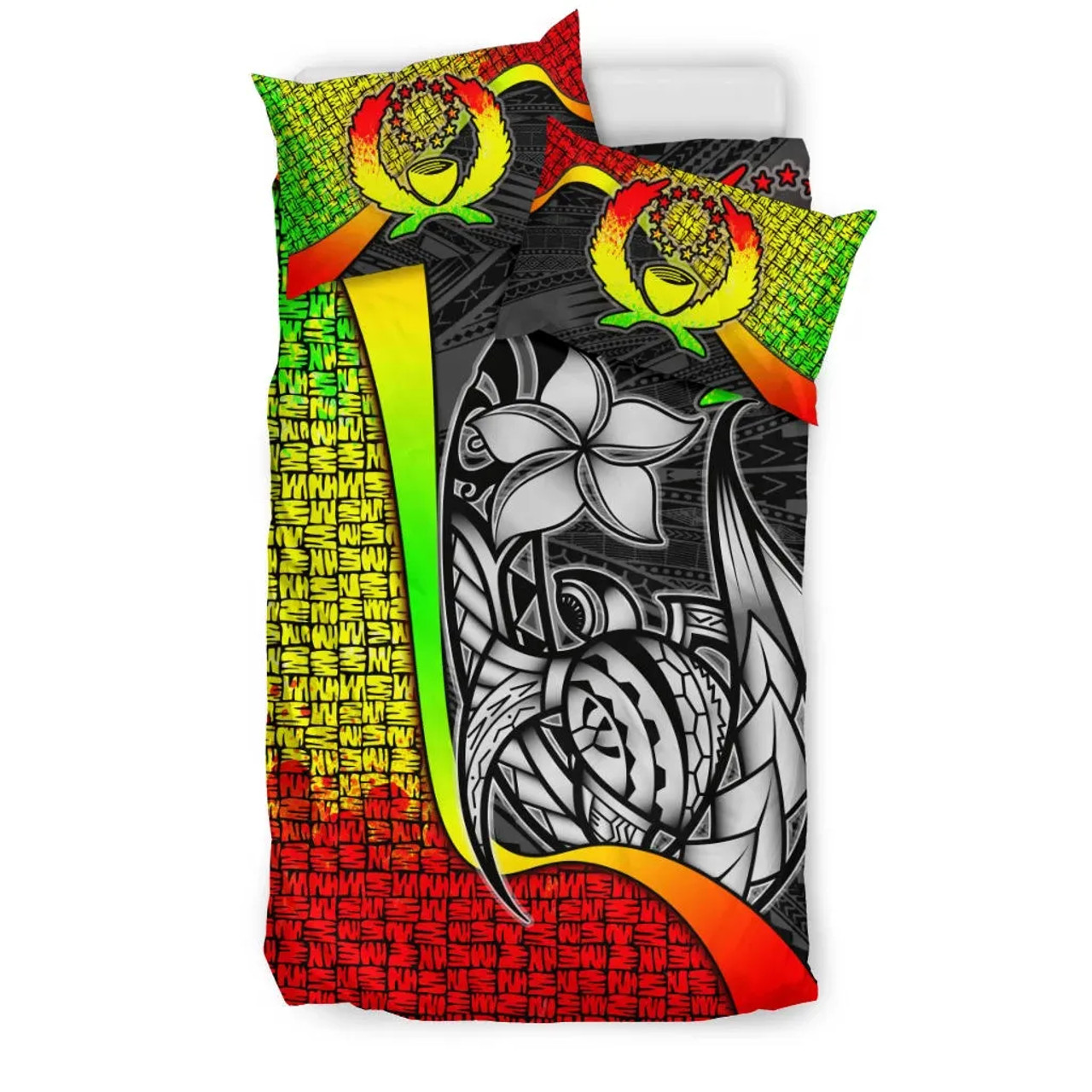 Pohnpei Micronesian Bedding Set Reggae Turtle With Hook