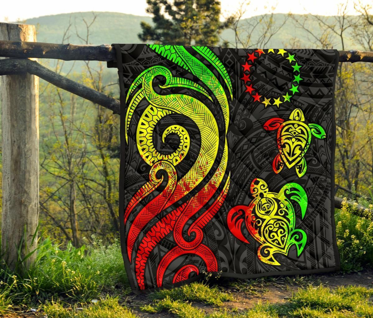 Cook Islands Premium Quilt Reggae Tentacle Turtle