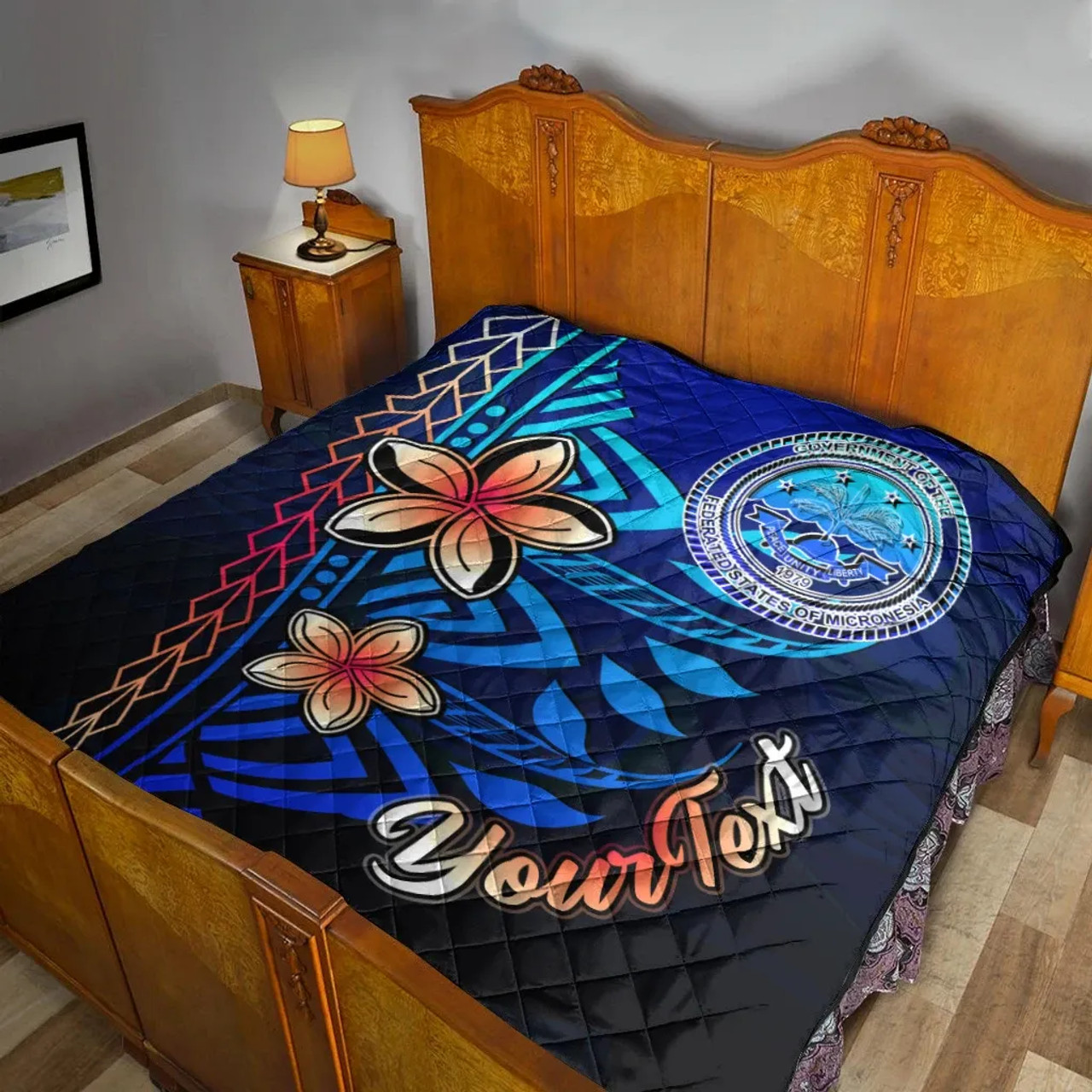 Federated States Of Micronesia Custom Personalised Premium Quilt
