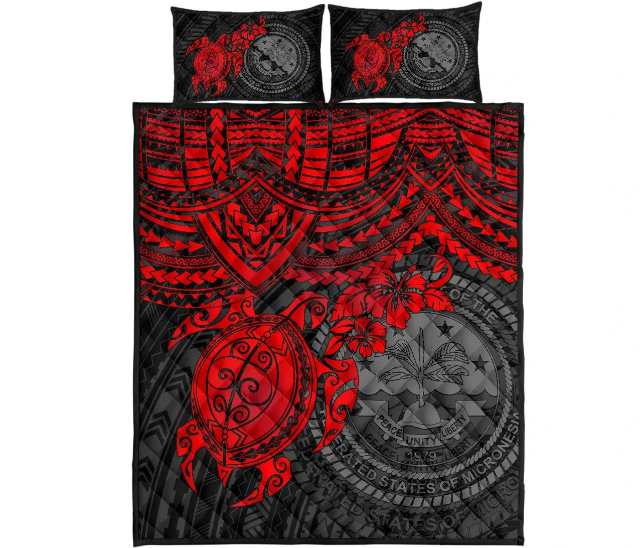 Federated States Of Micronesia Quilt Bed Set Federated States Of