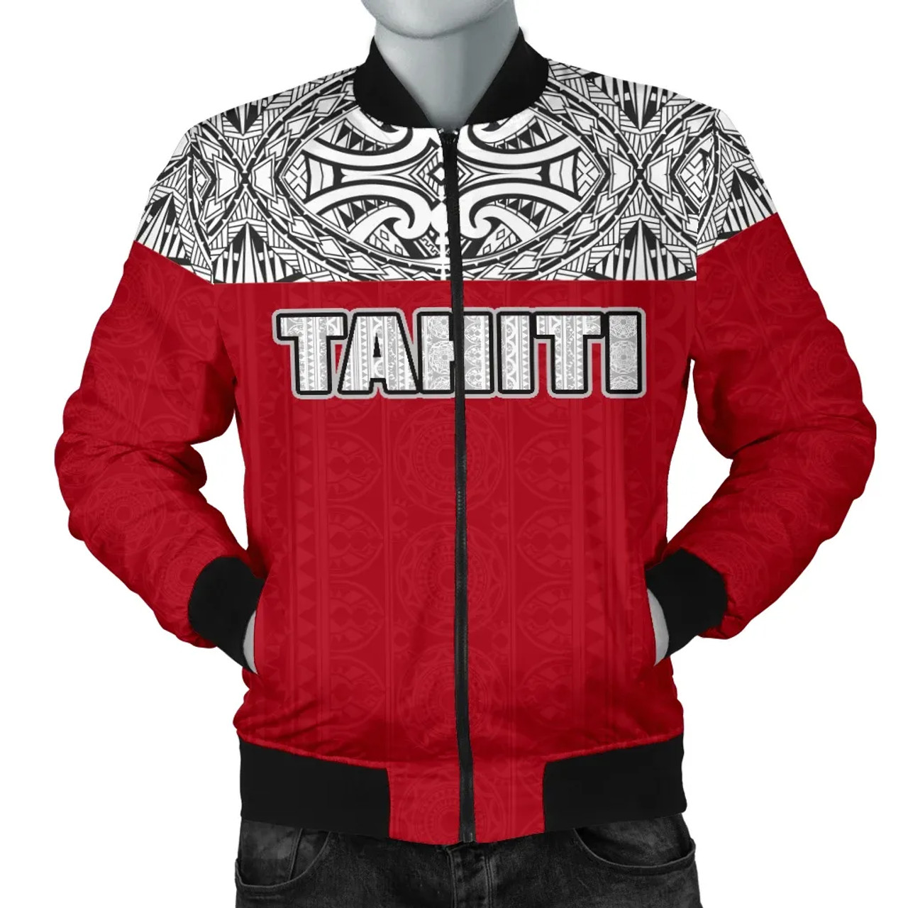 Tahiti Bomber Jacket Polynesian Design