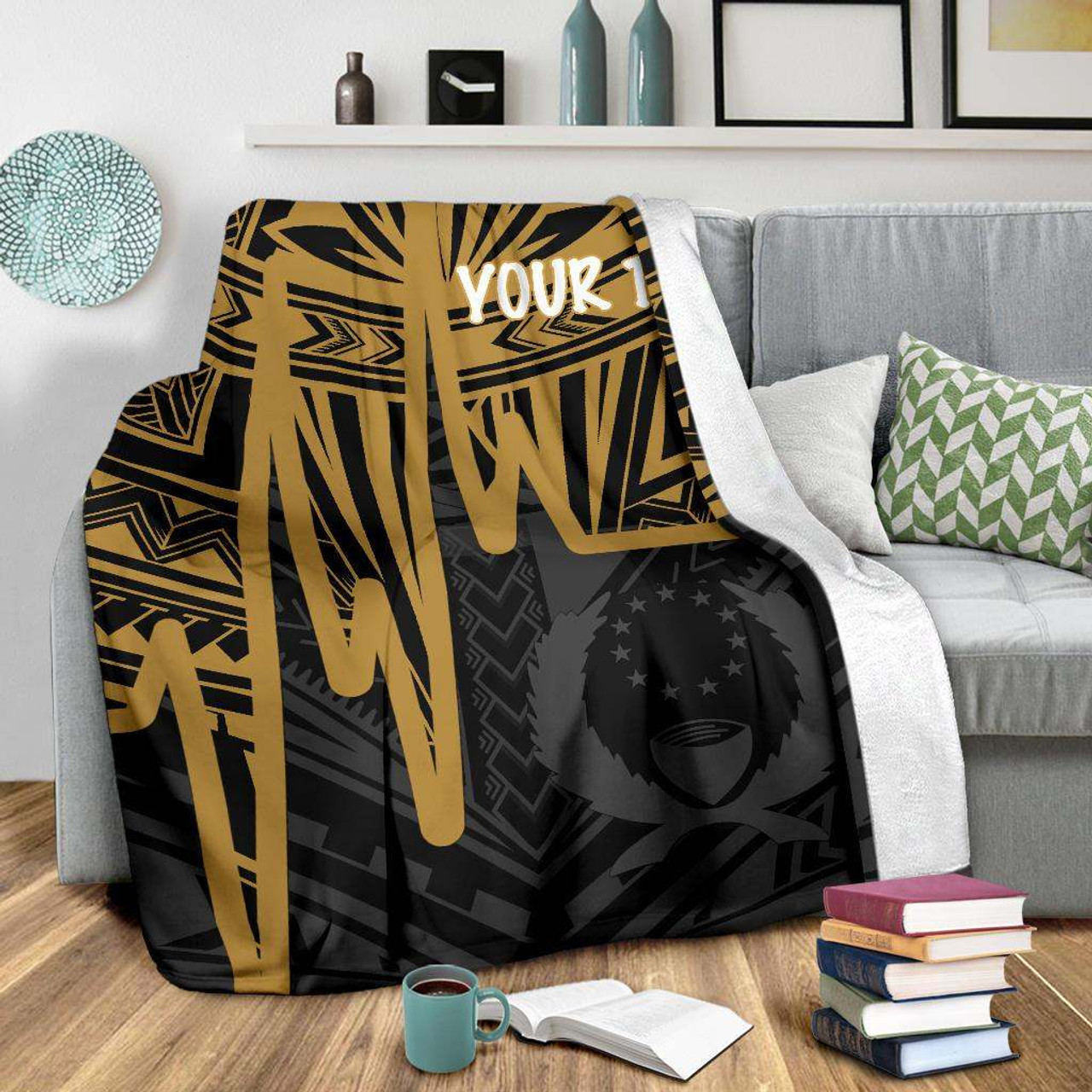 Pohnpei Personalised Premium Blanket Pohnpei Seal In Heartbeat