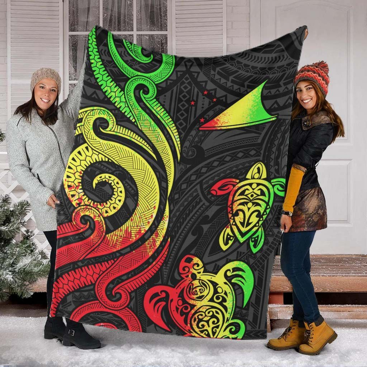 Tokelau Premium Blanket Reggae Tentacle Turtle