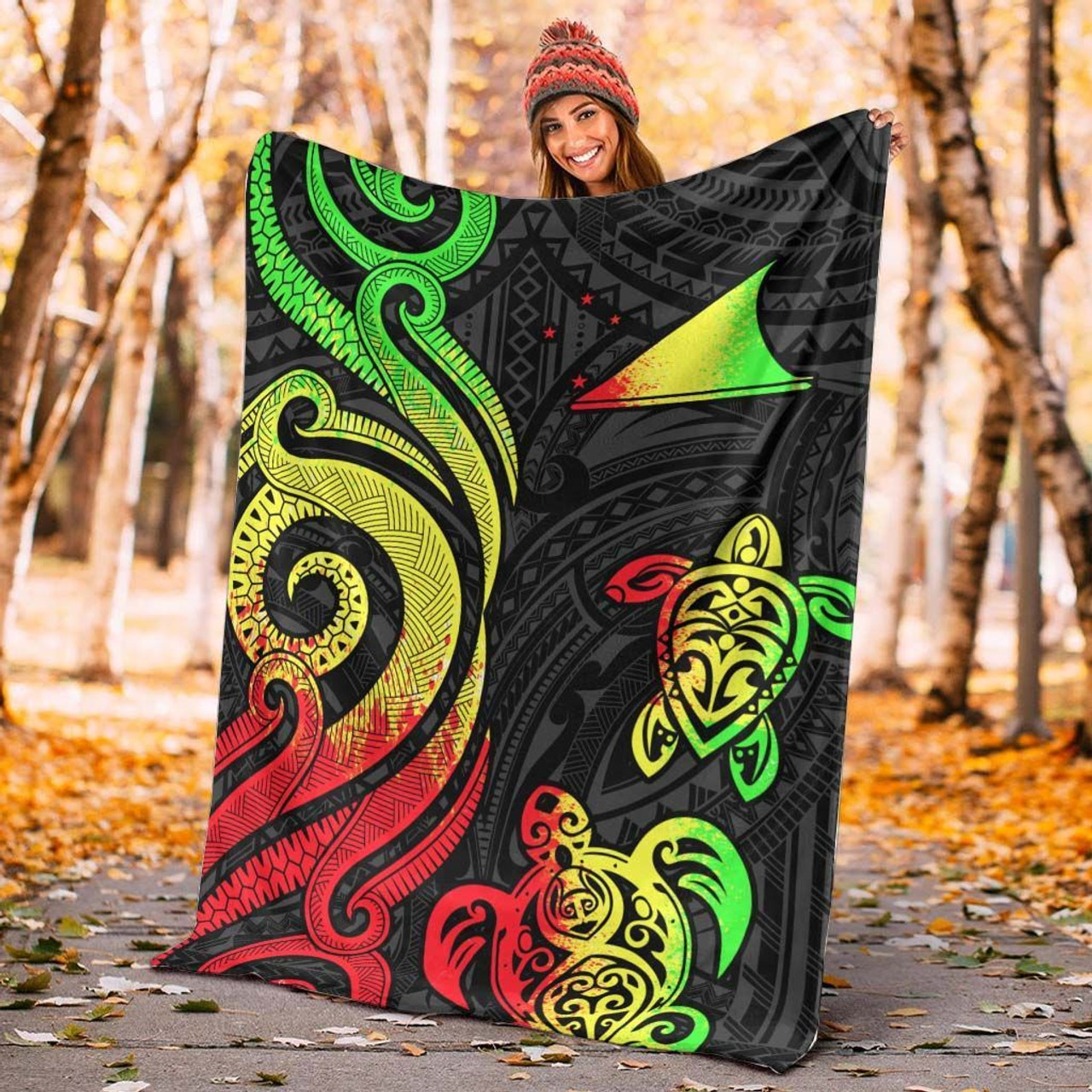 Tokelau Premium Blanket Reggae Tentacle Turtle