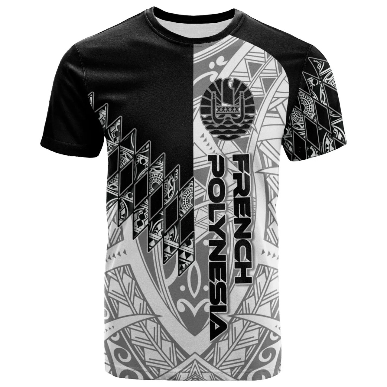 French Polynesia T Shirt Symmetry Style