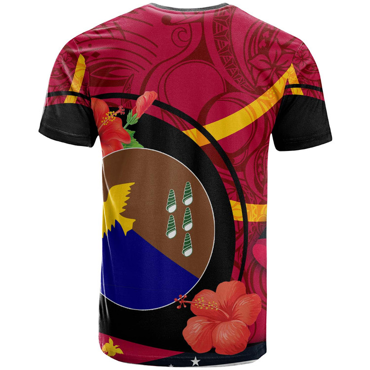 Papua New Guinea T Shirt Manus Flag Of Png With Hibicus And