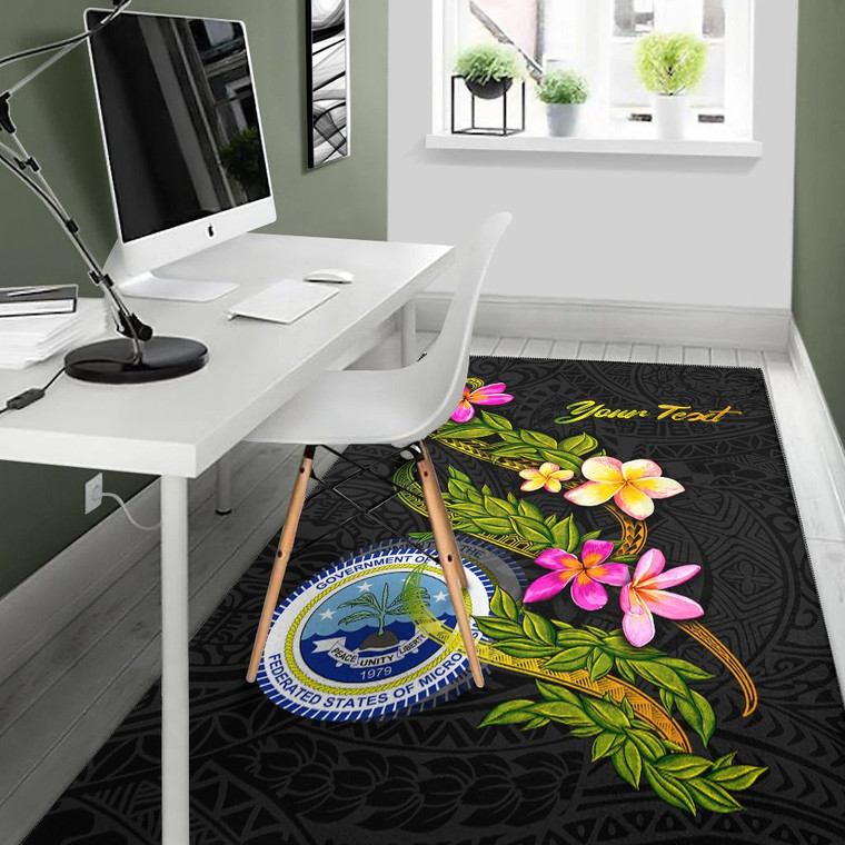 Federated States Of Micronesia Polynesian Custom Personalised Area Rug