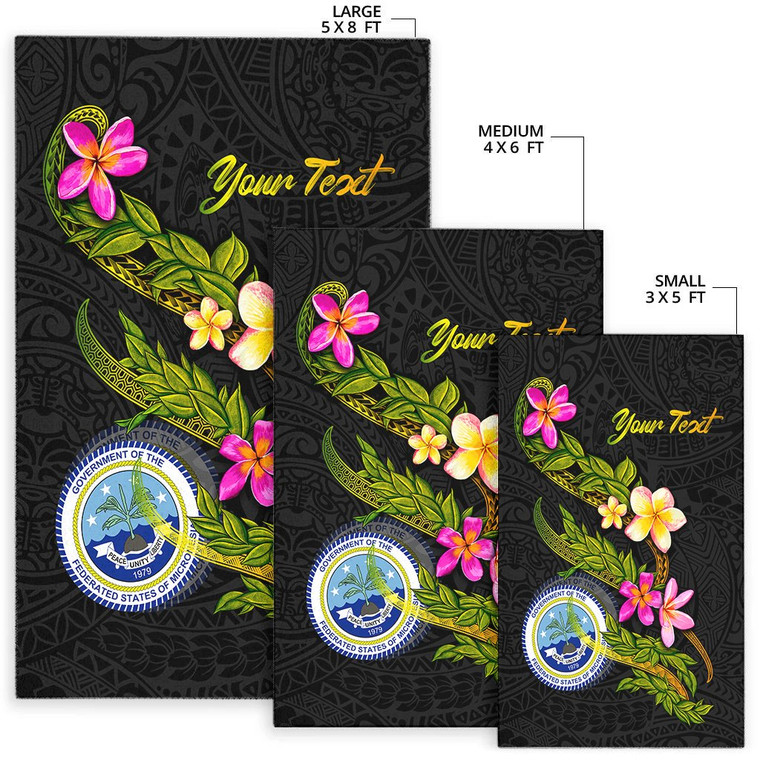 Federated States Of Micronesia Polynesian Custom Personalised Area Rug